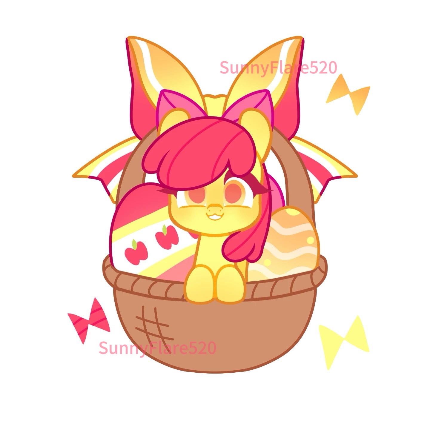 #3591521 - safe, artist:sunnyflare520, apple bloom, earth pony, pony ...