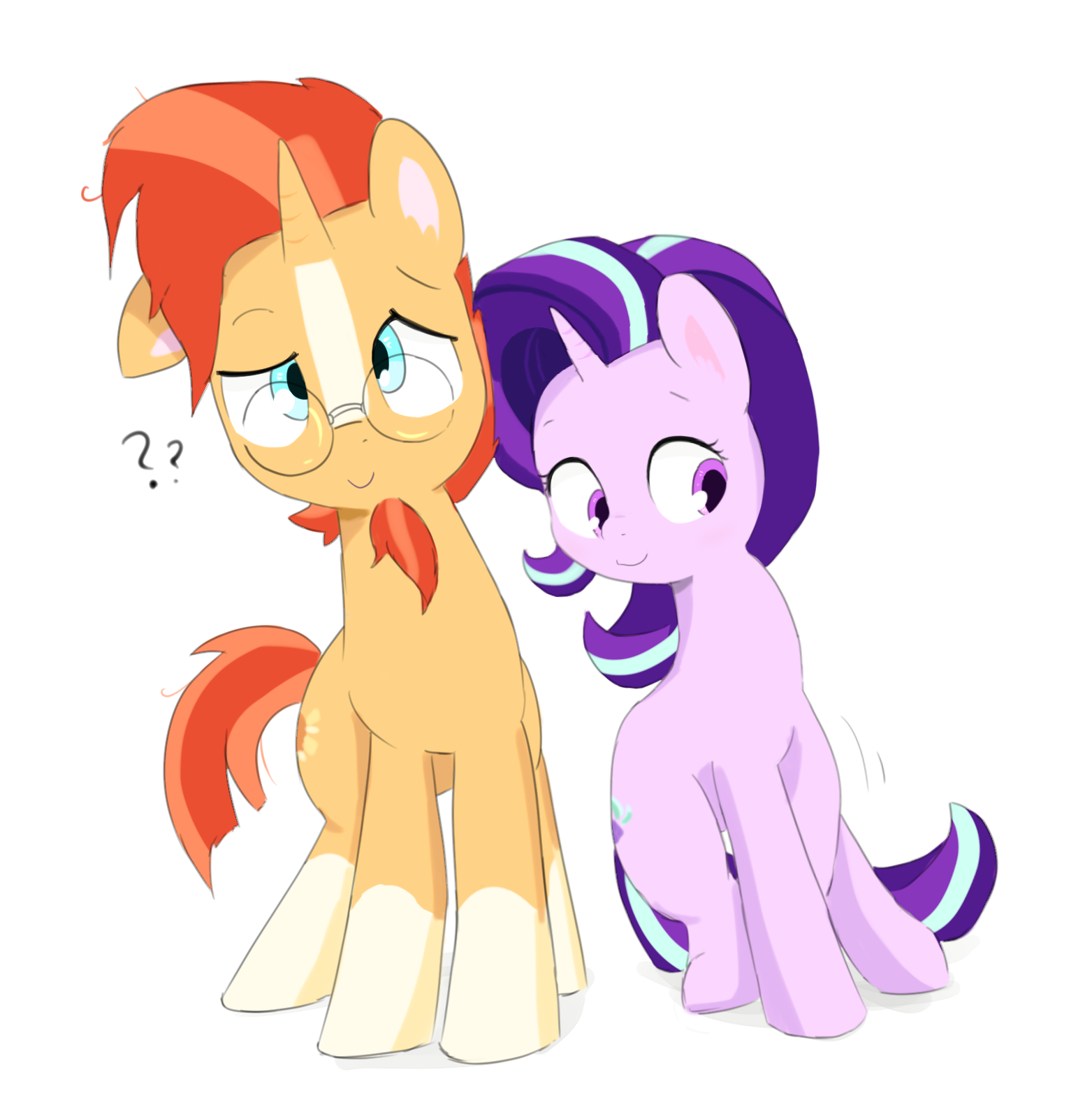 #3591533 - safe, artist:kamagi, starlight glimmer, sunburst, pony ...