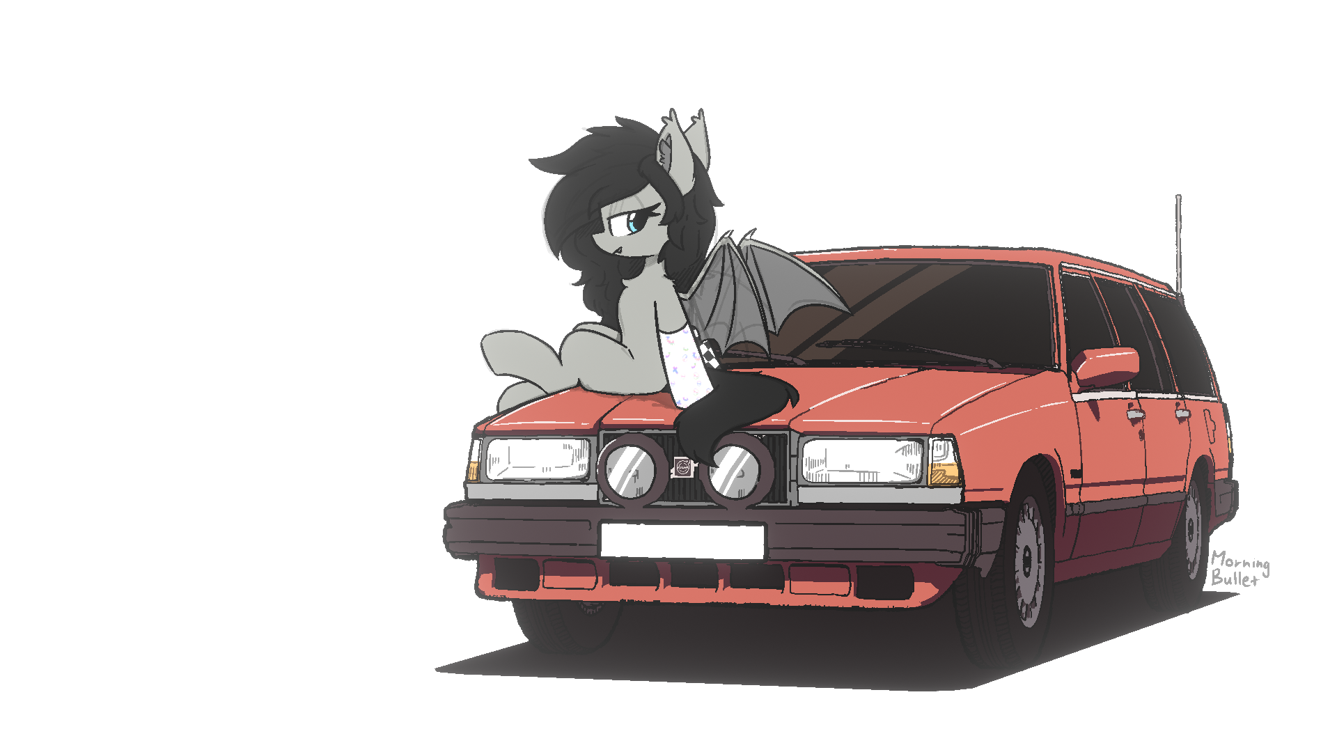 #3591924 - safe, artist:morningbullet, oc, oc only, oc:boggy, bat, pony ...