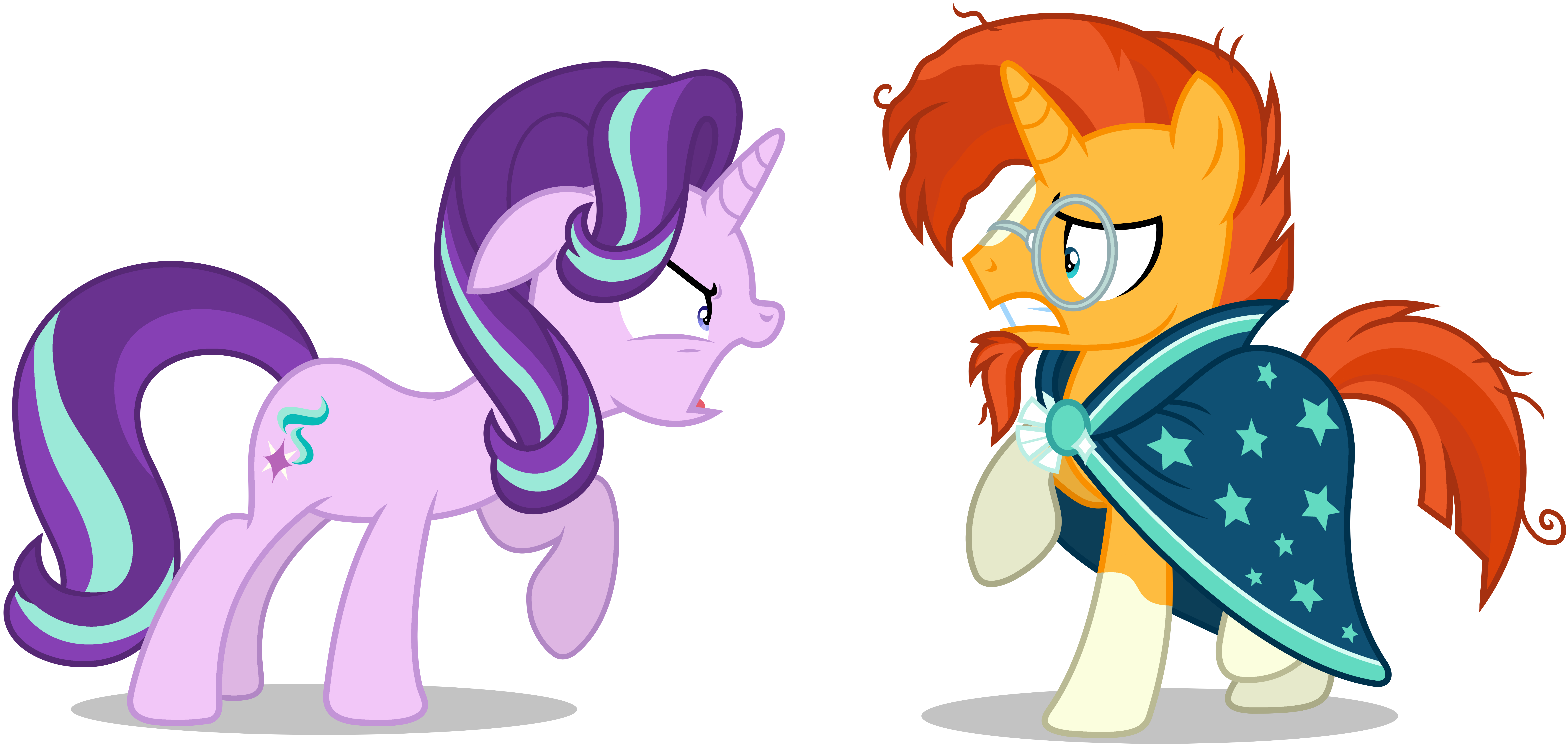 #3592147 - safe, artist:creedyboy124, starlight glimmer, sunburst, pony ...