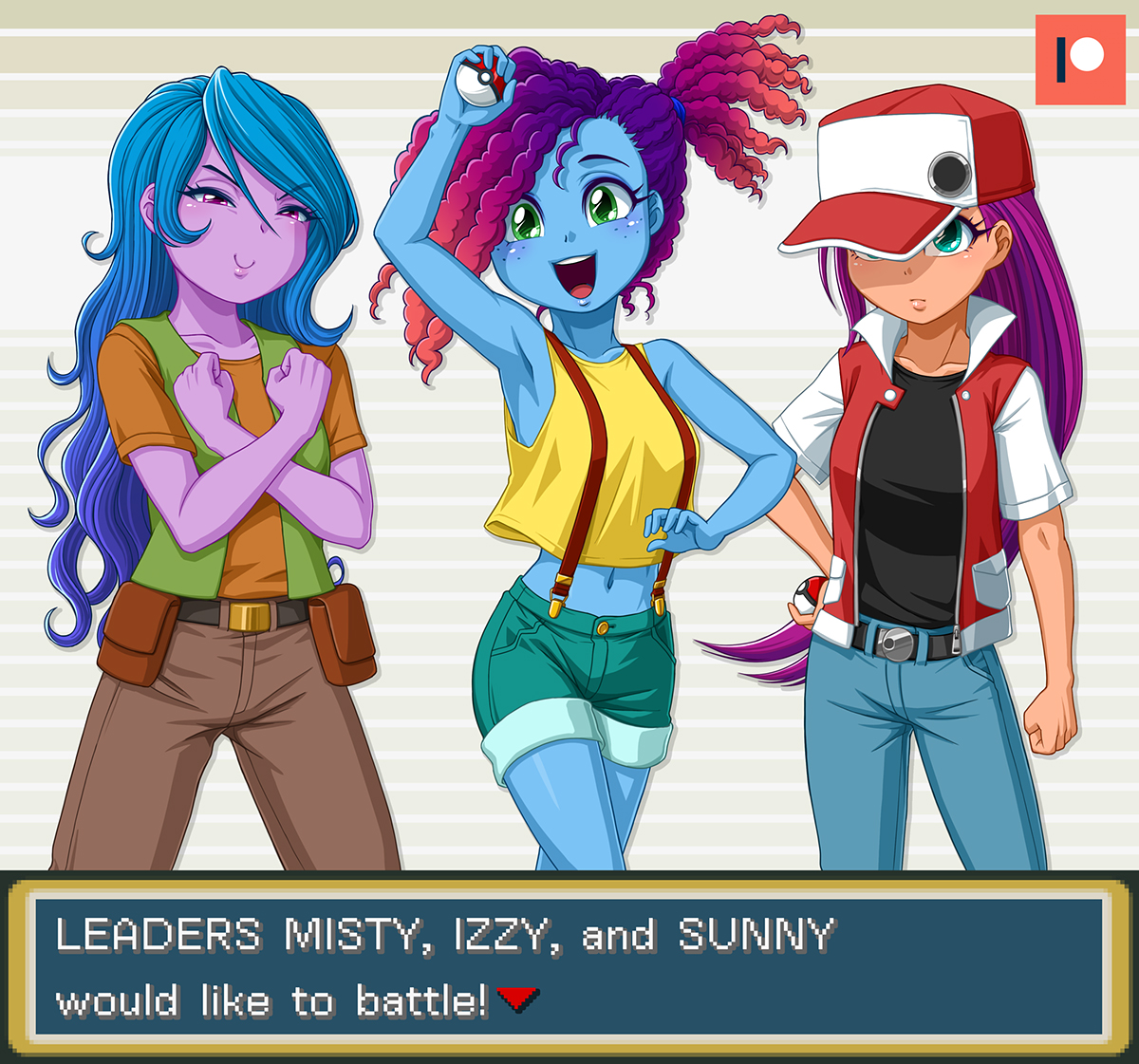 #3594636 - safe, artist:uotapo, izzy moonbow, misty brightdawn, sunny starscout, human ...