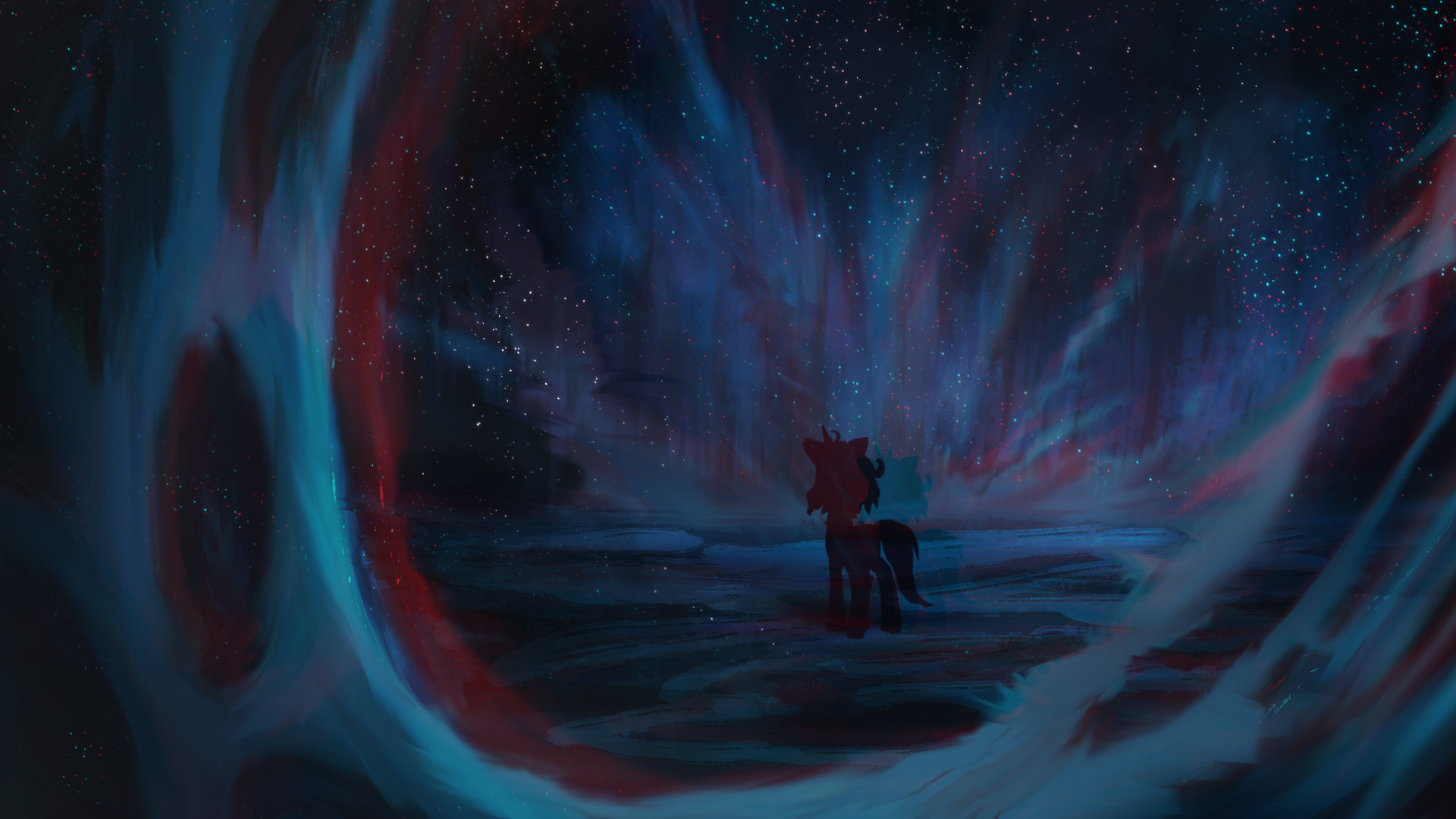 #3594831 - safe, artist:hierozaki, oc, oc only, oc:syl, pony, aurora ...