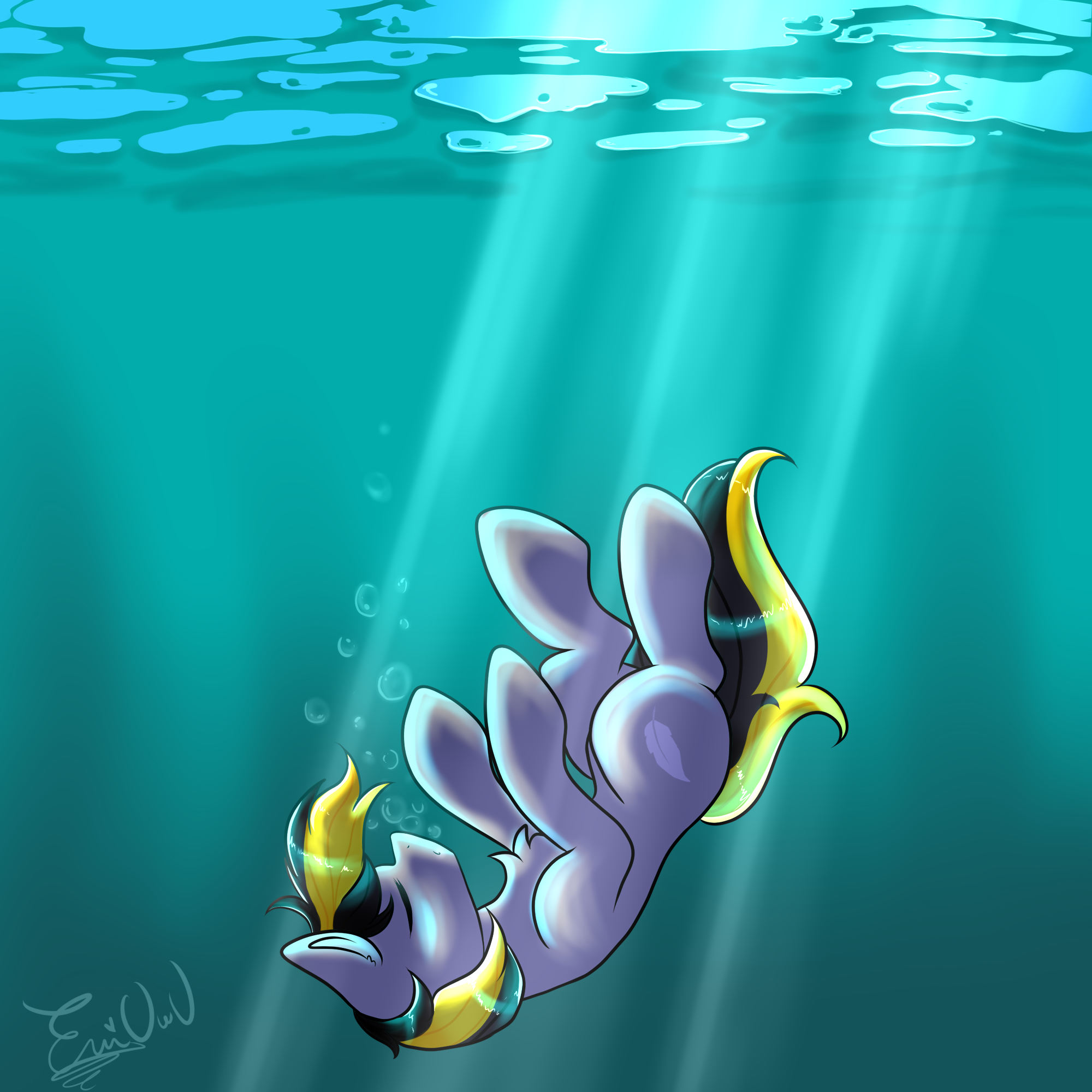 #3595496 - safe, artist:eniartuwu, oc, oc only, oc:lightpeace, earth pony, pony, bubble ...