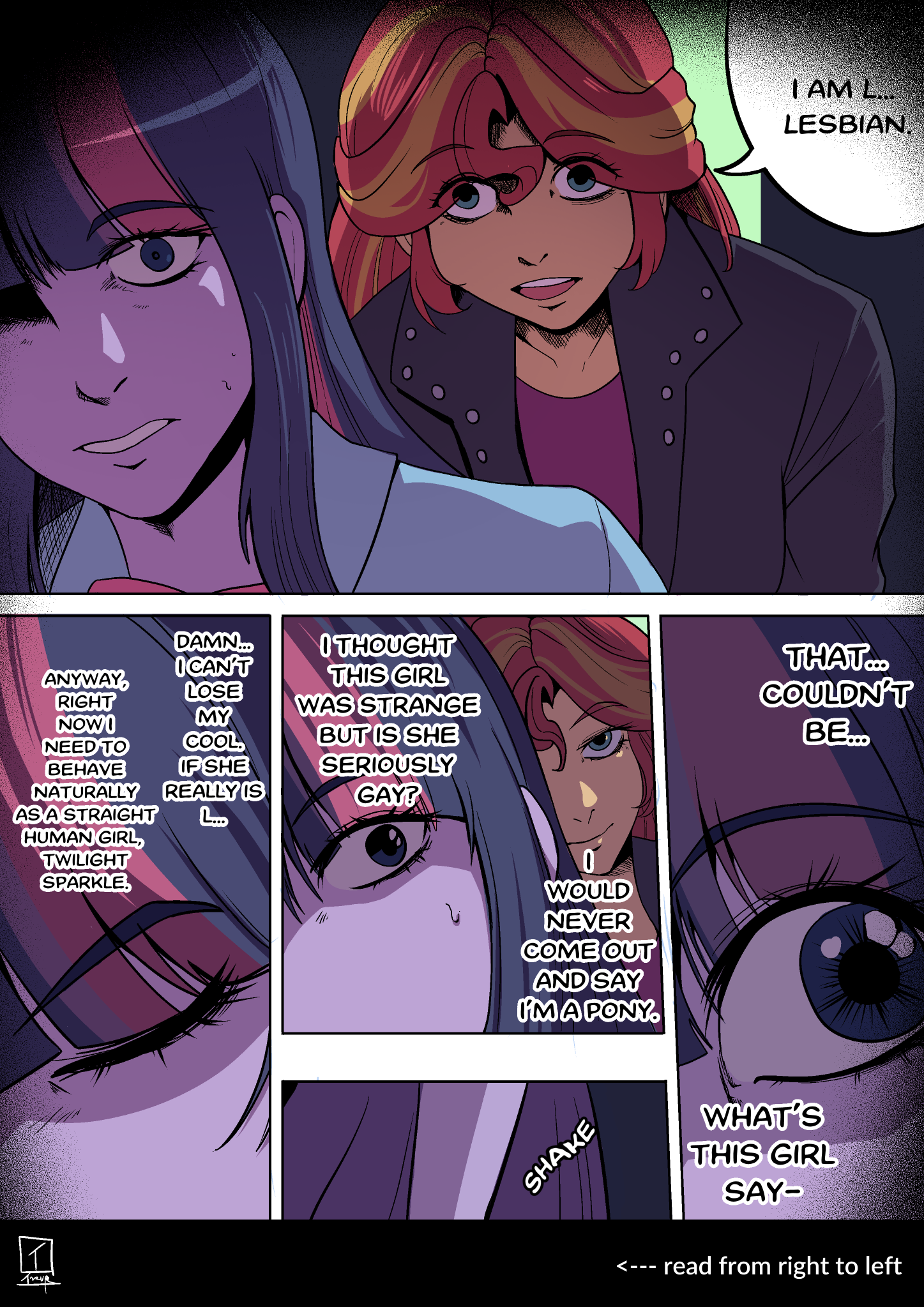 #3596119 - safe, artist:traupa, sunset shimmer, twilight sparkle, human, equestria girls, g4 ...