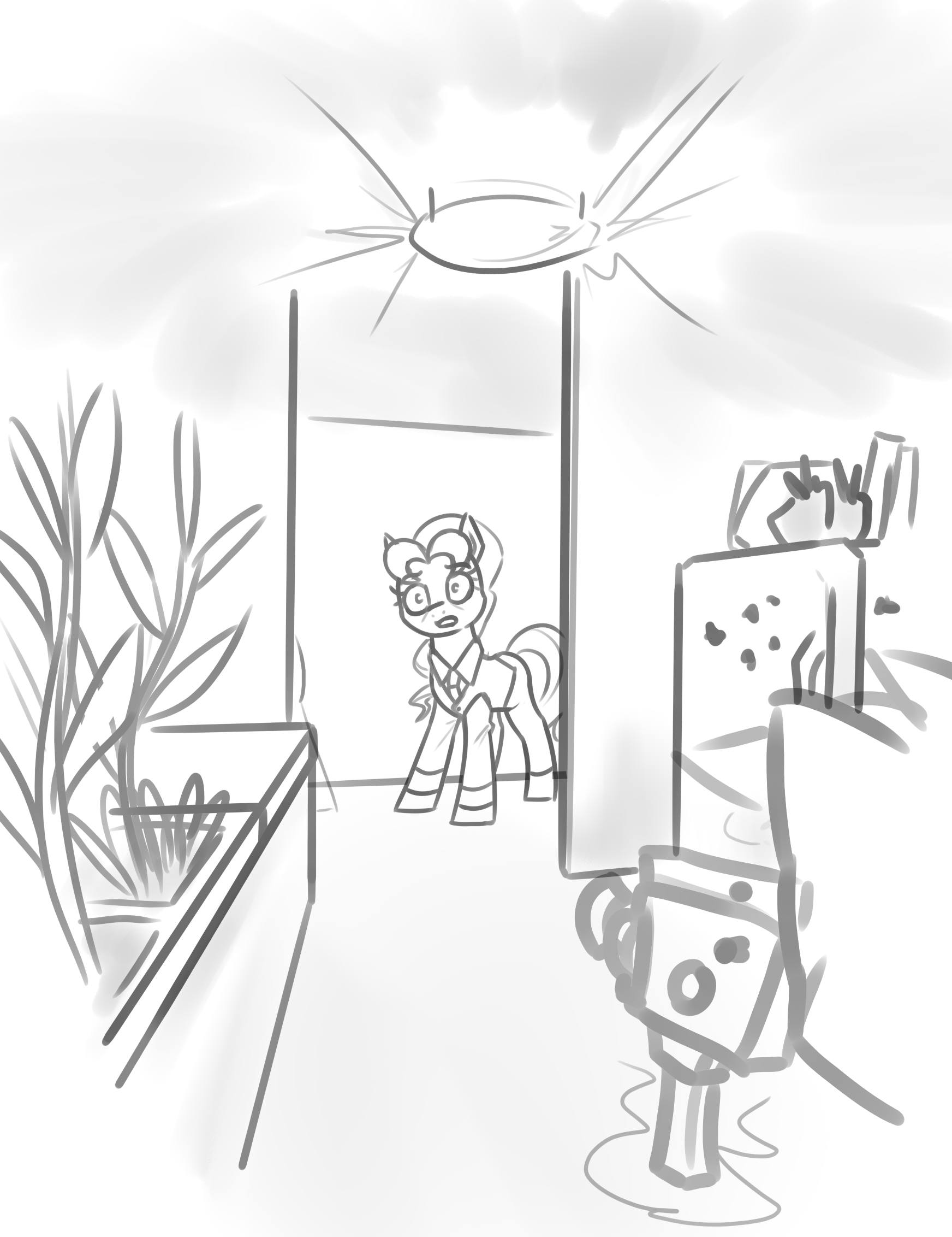 #3596261 - safe, artist:moonatik, diamond tiara, earth pony, pony, g4 ...