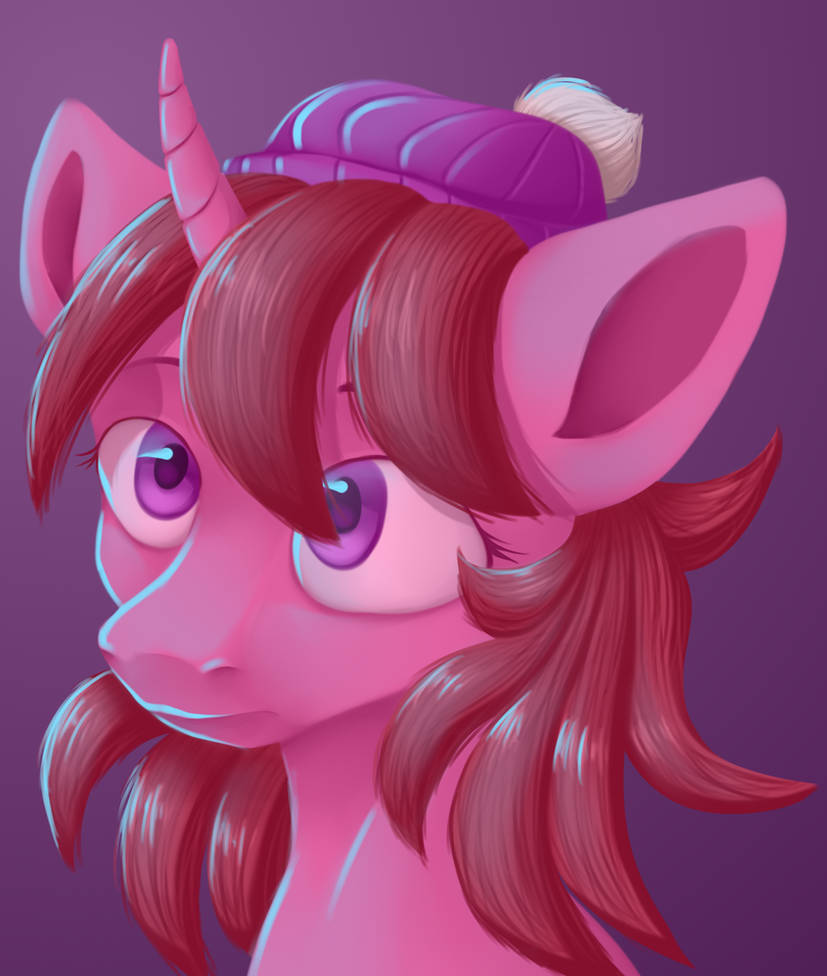 #3596398 - safe, artist:synnibear03, oc, oc only, pony, unicorn, beanie ...