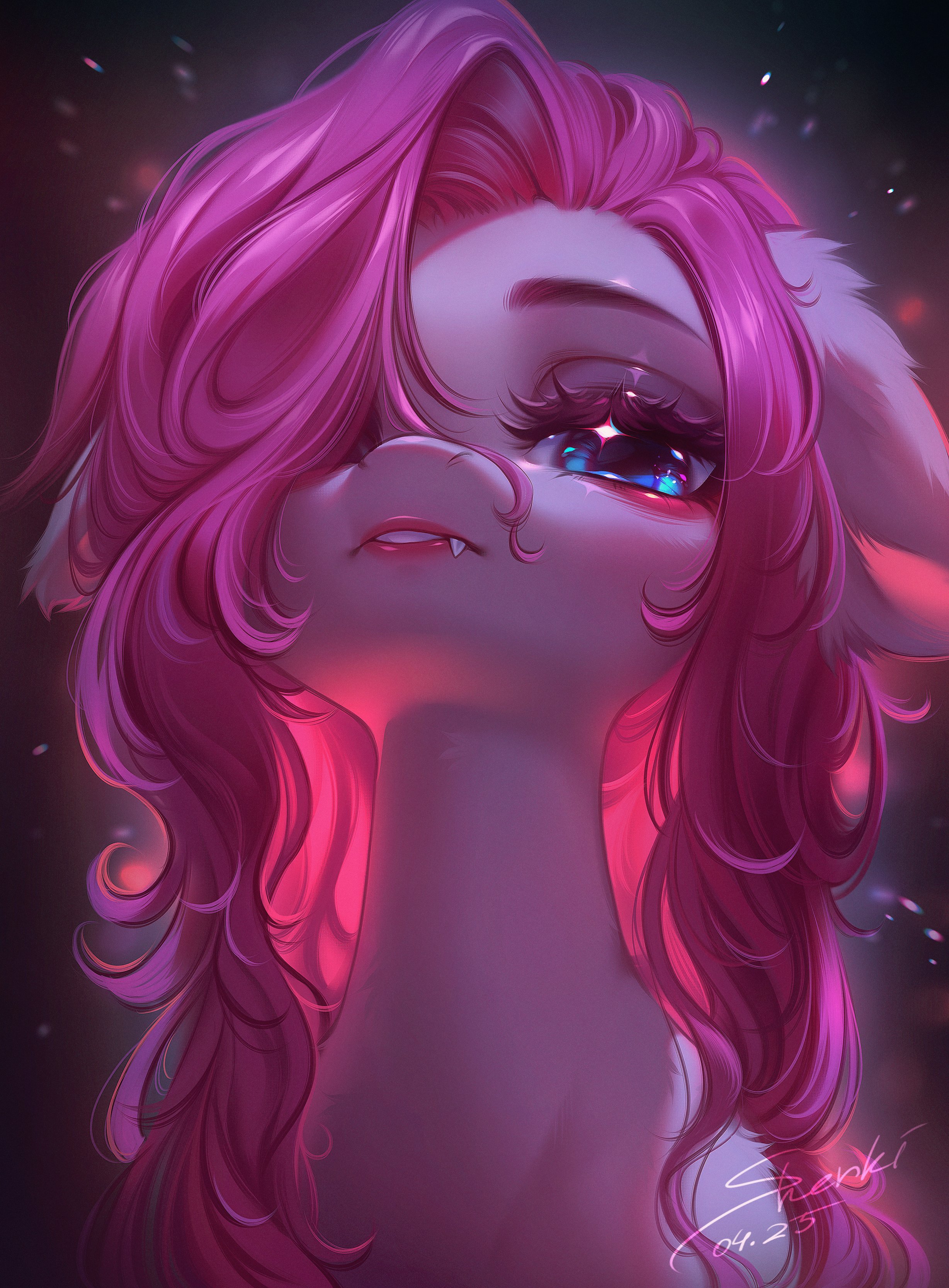 #3596589 - safe, artist:shenki, pinkie pie, earth pony, pony, g4, cute ...