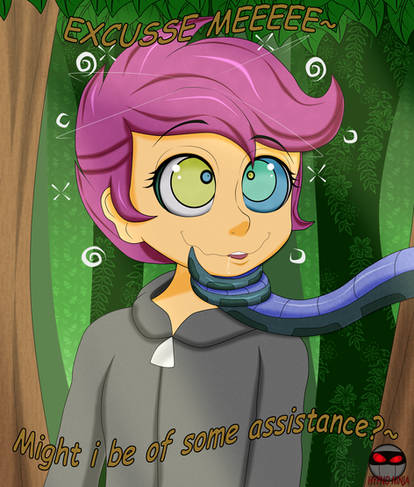 #3596632 - suggestive, artist:hninja23, scootaloo, human, snake ...