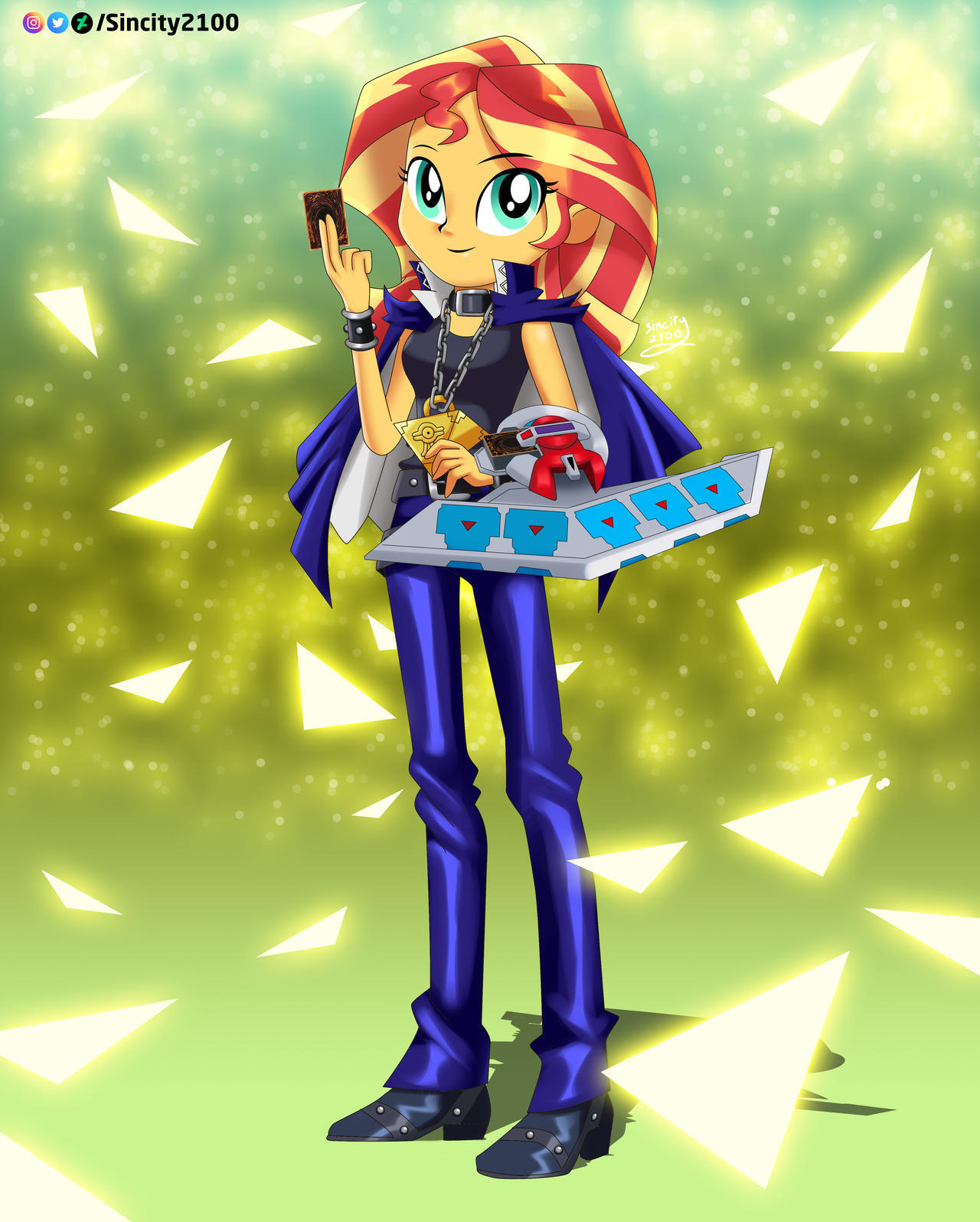 #3580311 - safe, artist:sincity2100, part of a set, sunset shimmer, human, art pack ...