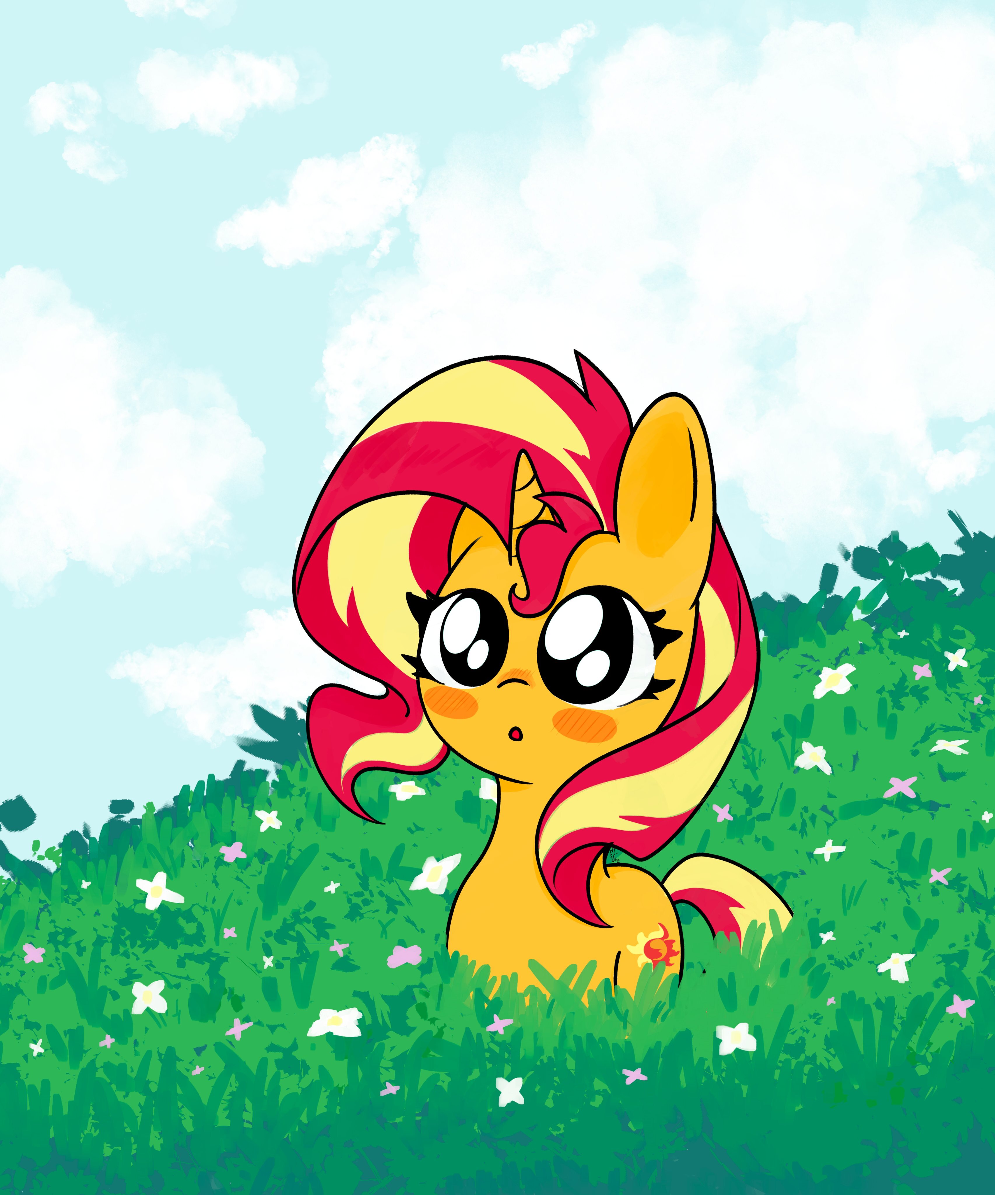 #3580412 - safe, artist:stiri190488, sunset shimmer, pony, unicorn, g4 ...