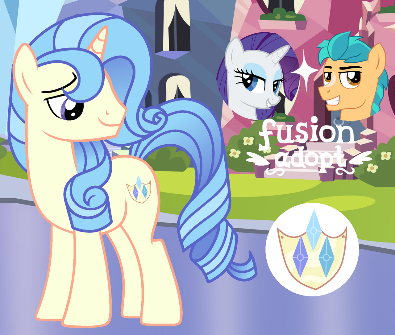 #3581342 - safe, artist:vi45, hitch trailblazer, rarity, oc, pony ...