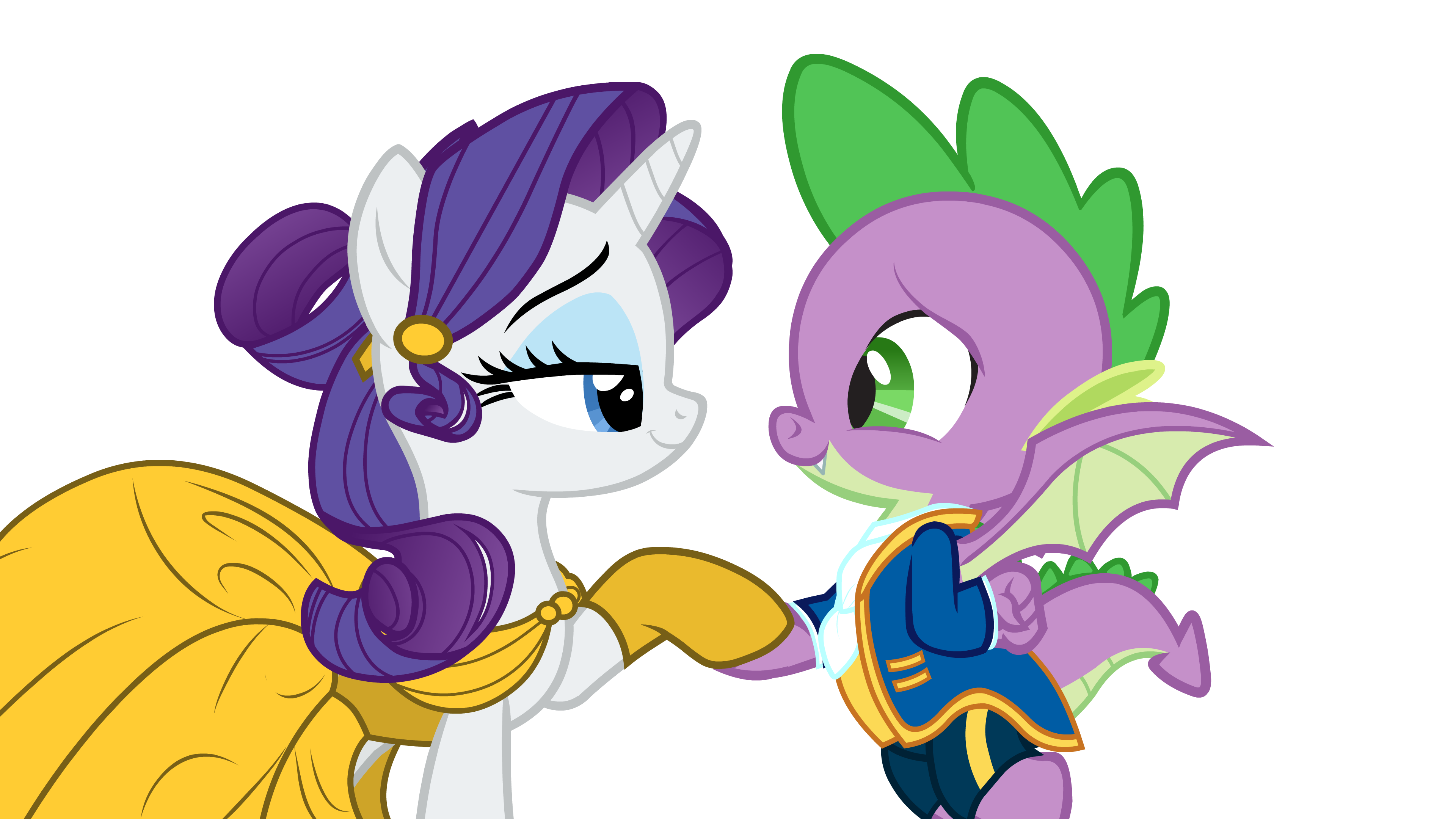 #3581712 - safe, artist:georgegarza01, rarity, spike, dragon, pony ...