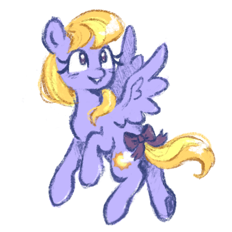 #3581792 - safe, artist:fizpup, cloud kicker, pegasus, pony, g4, background pony, bow, cute ...