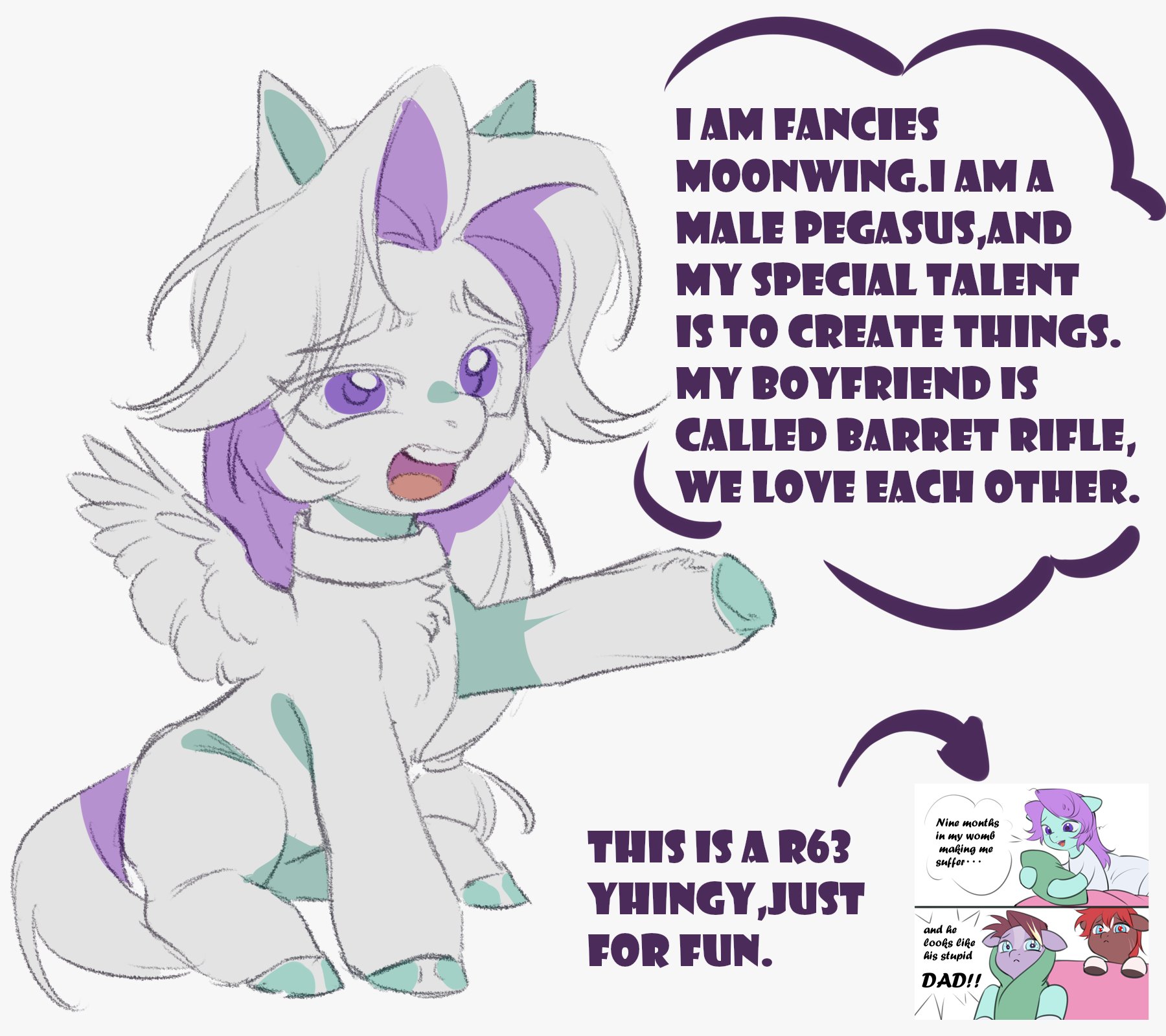 #3581868 - safe, artist:willowseapty, oc, oc only, oc:barrett rifle, oc:fancies moonwing ...