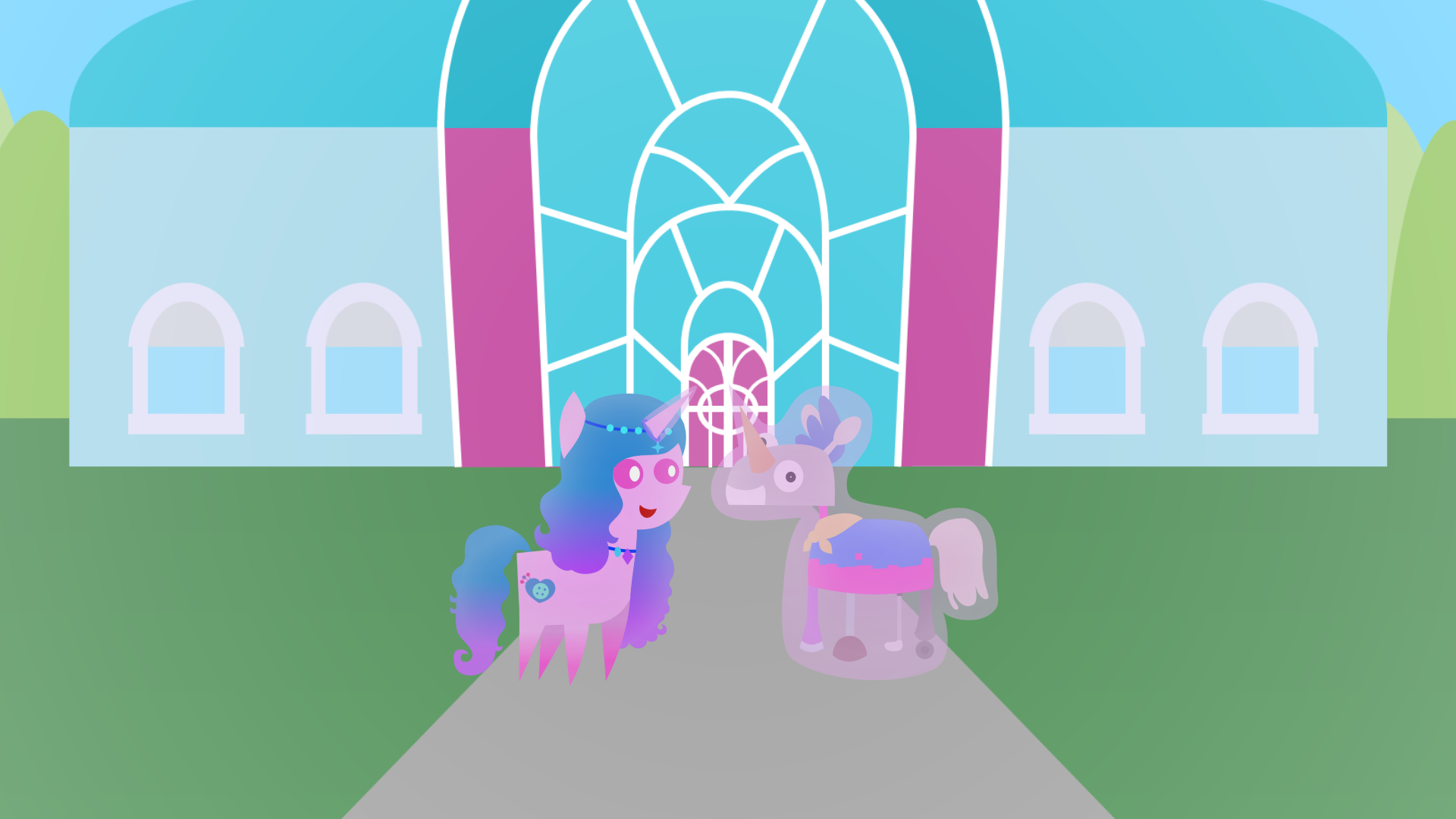 #3582108 - safe, artist:carrotorangelight, izzy moonbow, pony, unicorn, g5, female, horn ...