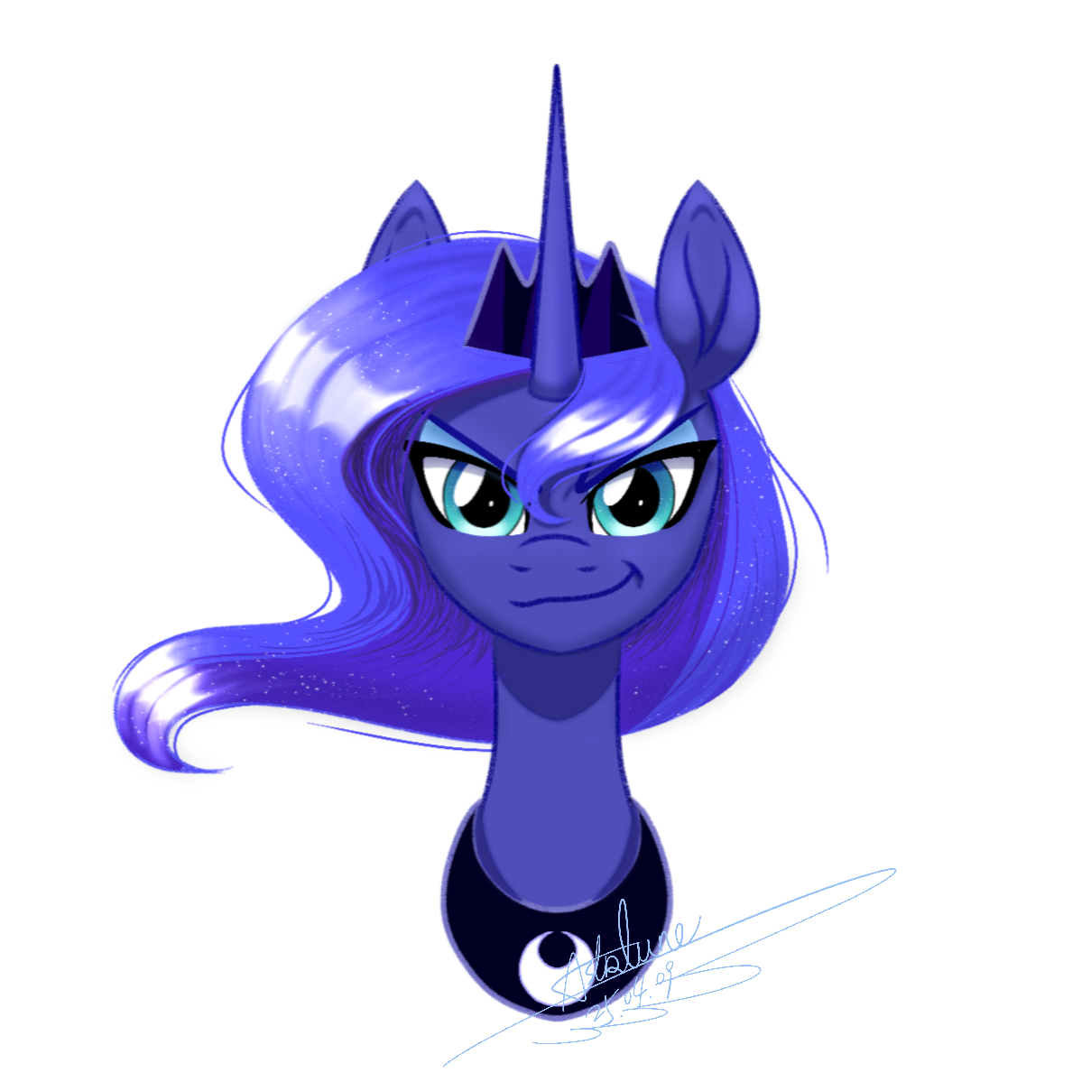 #3583596 - safe, artist:astralune, derpibooru exclusive, princess luna ...