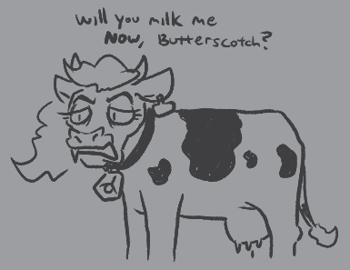 #3597090 - suggestive, artist:jargon scott, discord, cow, g4, cowified ...