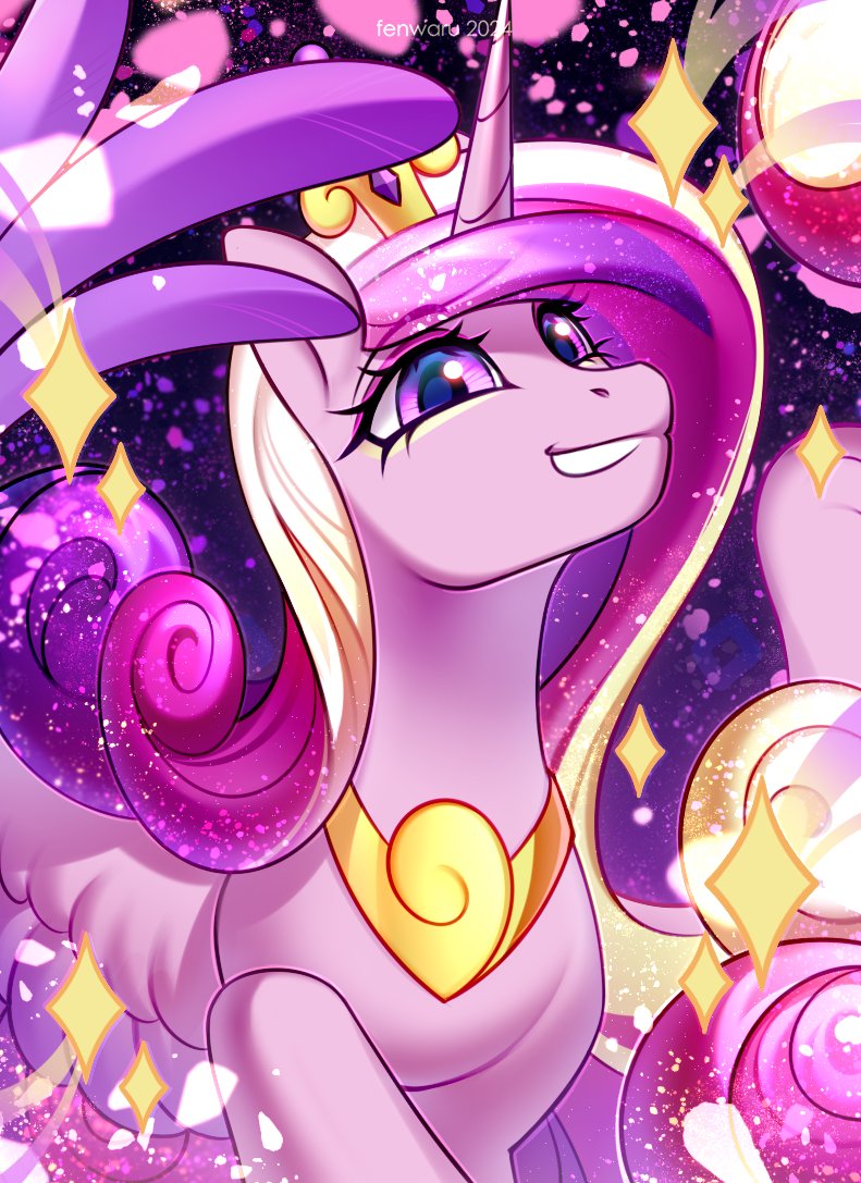 #3602700 - safe, artist:fenwaru, princess cadance, alicorn, pony, g4 ...
