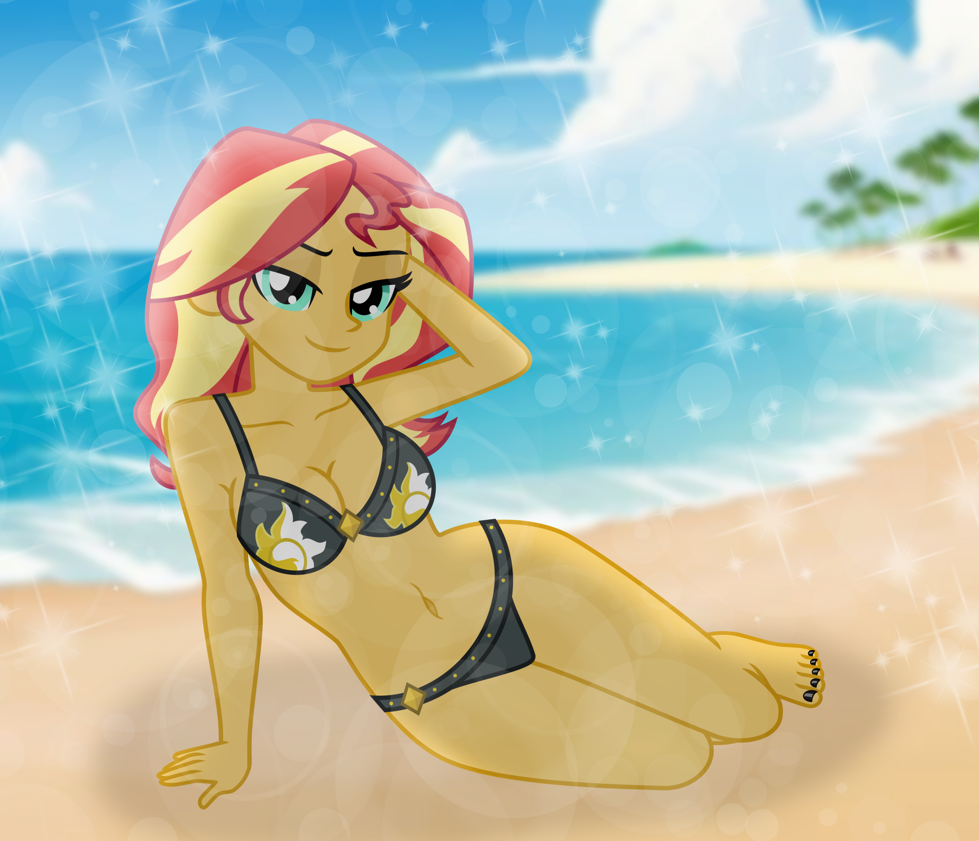 #3602964 - safe, artist:emeraldblast63, part of a set, sunset shimmer, human, equestria girls ...