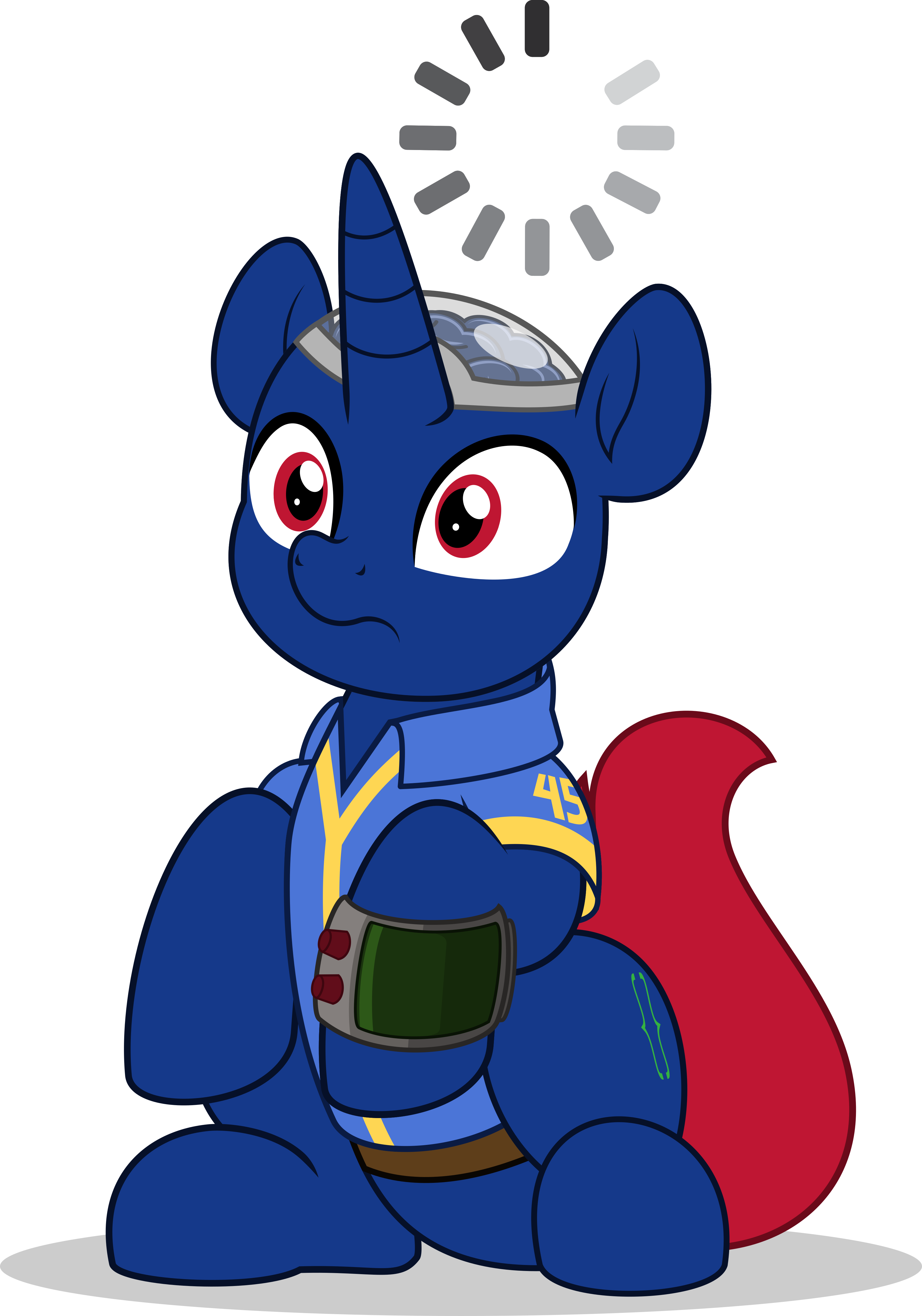 #3605836 - safe, artist:jhayarr23, oc, oc only, oc:bit shift, cyborg, pony, unicorn, absurd ...