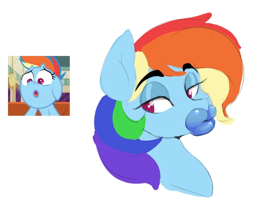 #3605875 - safe, artist:thelunarmoon, rainbow dash, pegasus, pony, g4 ...