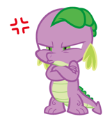 #3605990 - safe, spike, dragon, g4, official, 2d, angry, annoyed, baby ...