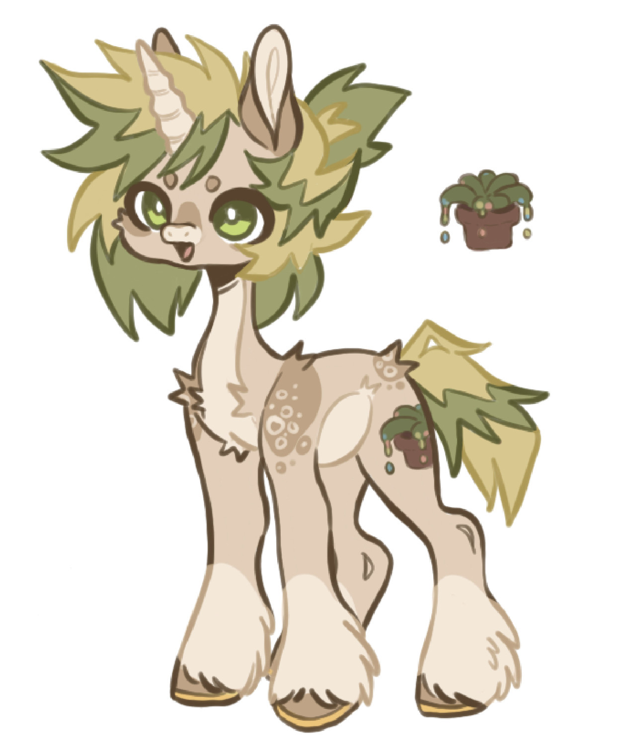 #3606770 - safe, artist:walf, oc, oc only, earth pony, pony, brown coat, earth pony oc, green ...