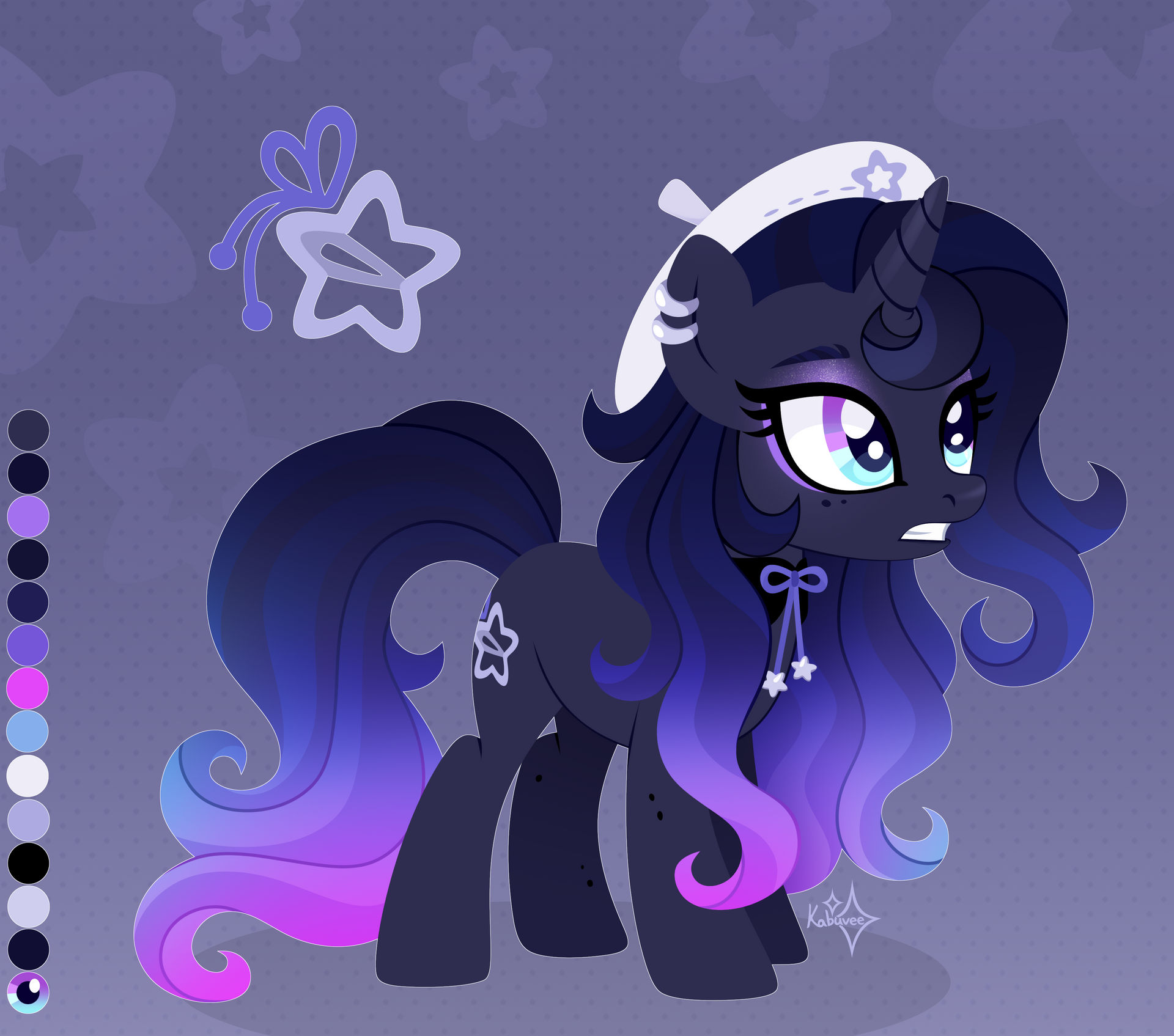 #3607002 - safe, artist:kabuvee, oc, oc only, pony, unicorn, horn, solo, unicorn oc - Derpibooru