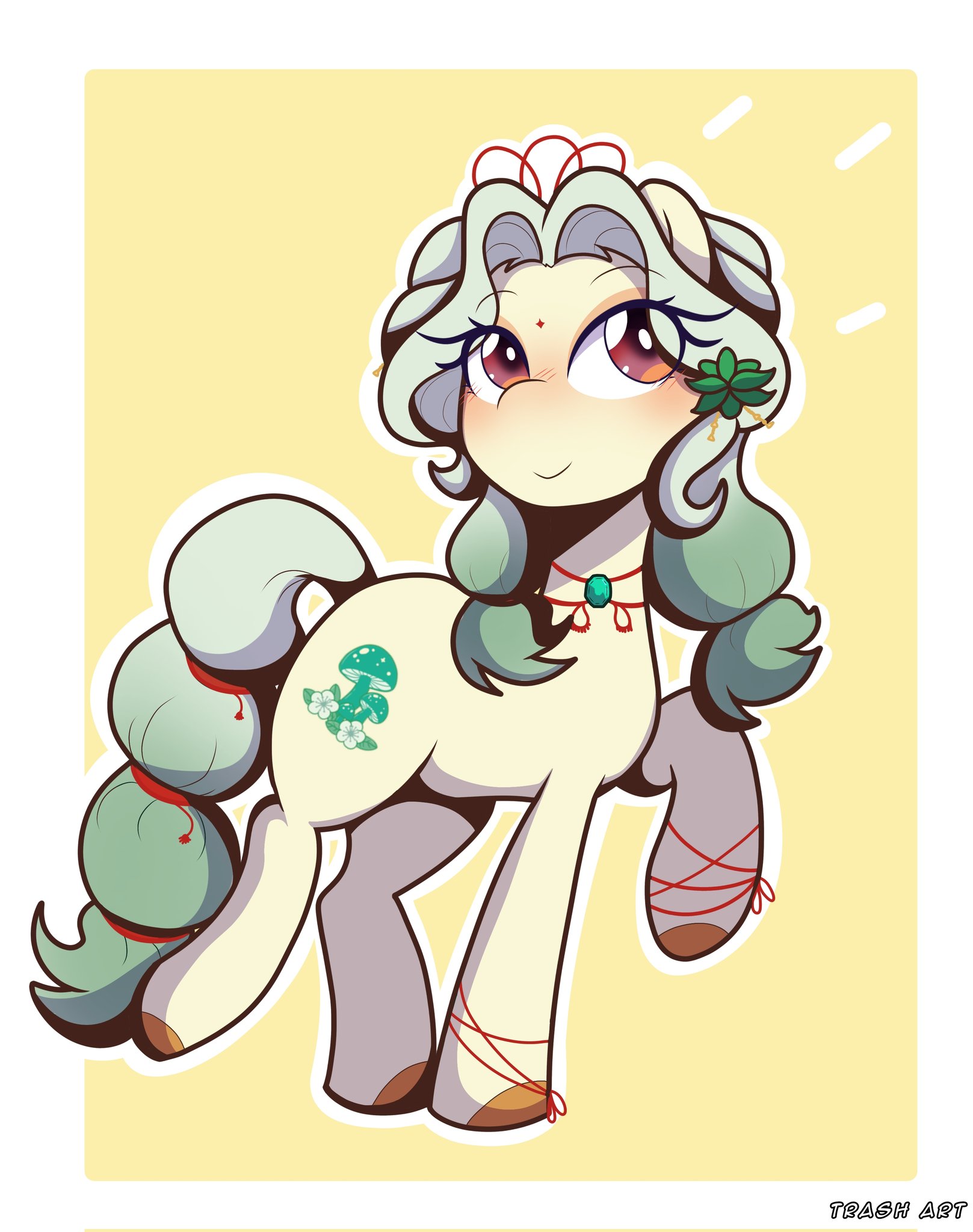 #3607186 - safe, artist:trash art, oc, pony, commission, passepartout ...