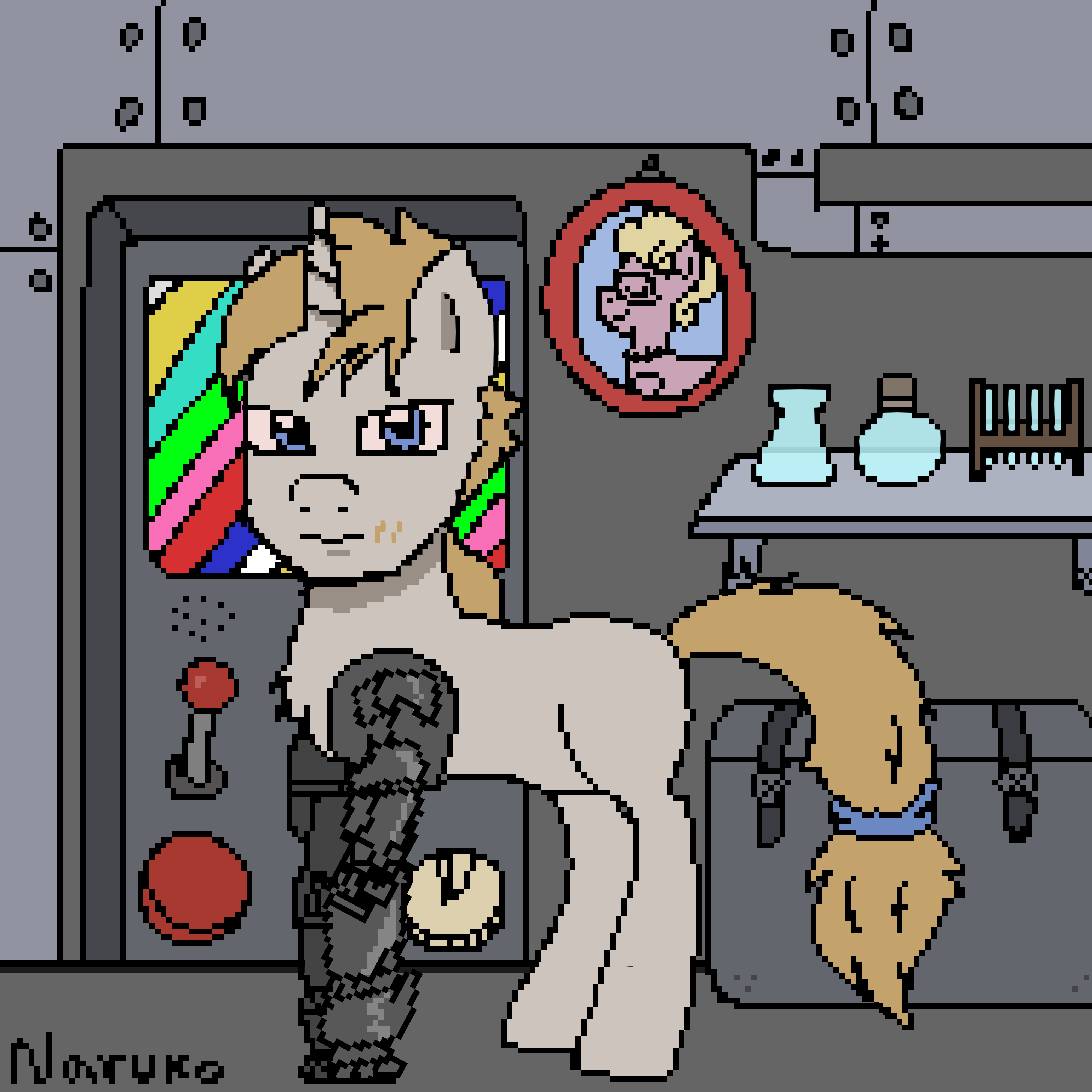 #3607570 - safe, artist:wrath-marionphauna, phyllis cloverleaf, oc, unicorn, g5, amputee, chest ...