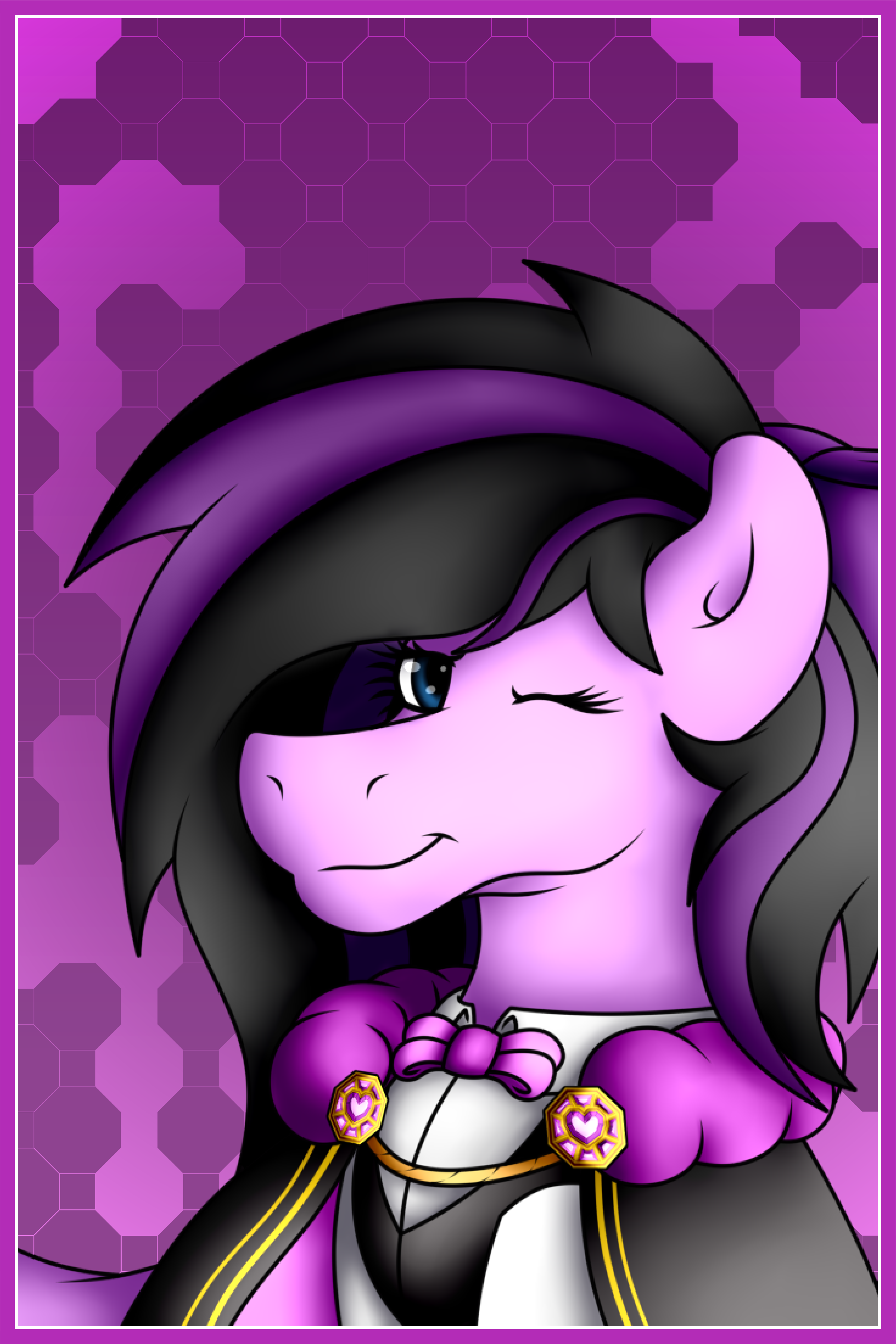 #3607835 - safe, artist:thebenalpha, oc, oc only, oc:lightning bass, pegasus, bow, bowtie, bust ...