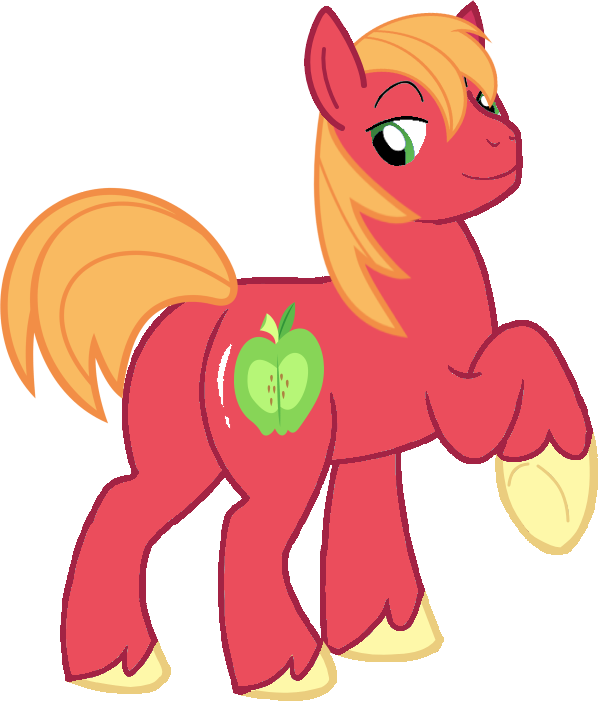 #3608061 - safe, big macintosh, g4, big backintosh, butt, male, plot, solo, stallion, vector ...