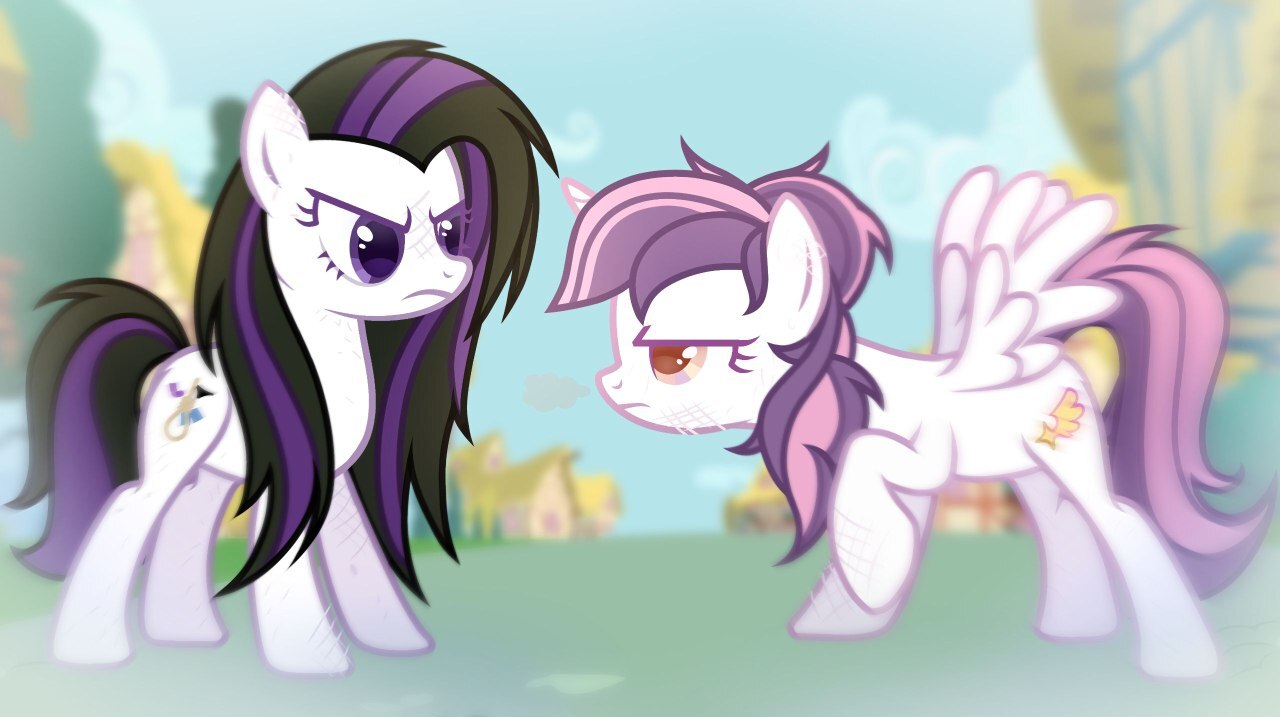 #3597798 - safe, artist:ponycannibal, oc, oc only, oc:sonya, oc:sweetieck dreams, alicorn, earth ...