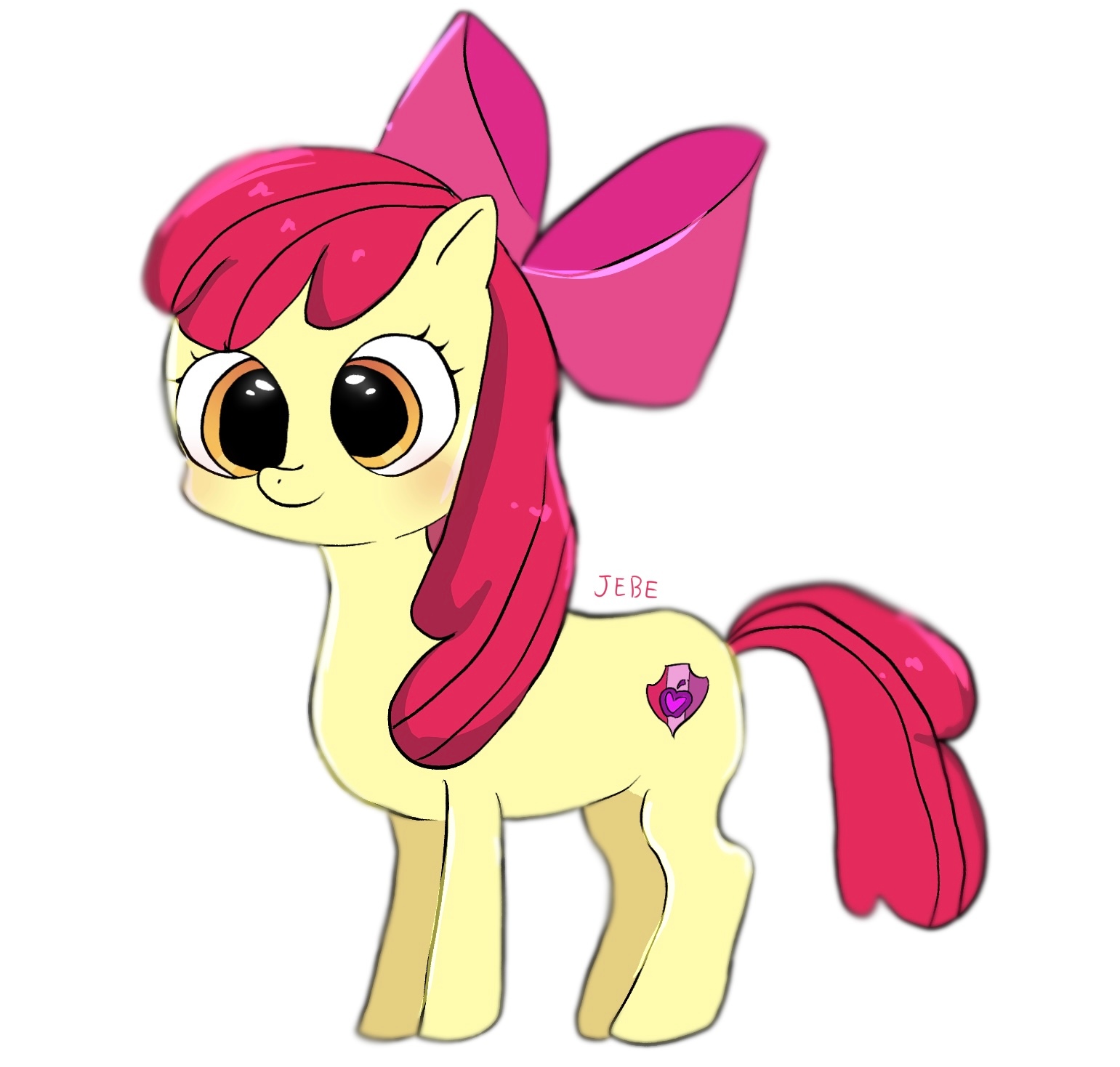 #3609476 - safe, artist:jebe, apple bloom, earth pony, pony, g4, female ...