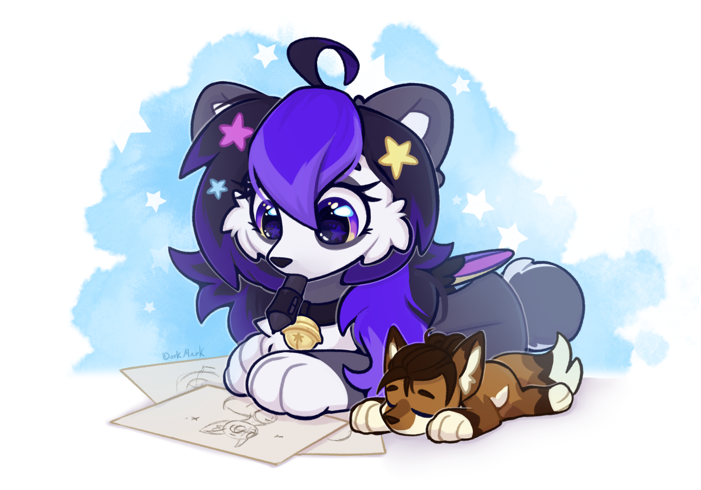 #3609519 - safe, artist:dorkmark, oc, oc only, oc:uwushka, bear, earth ...