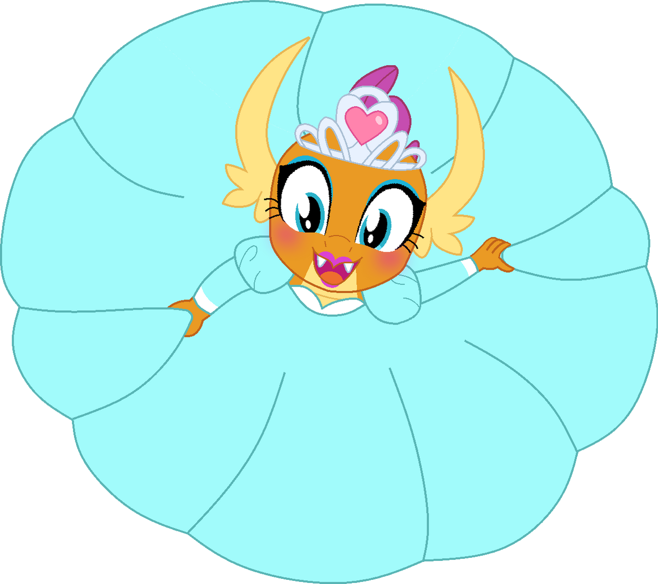 #3609728 - safe, artist:rarity525, smolder, dragon, g4, blue dress ...