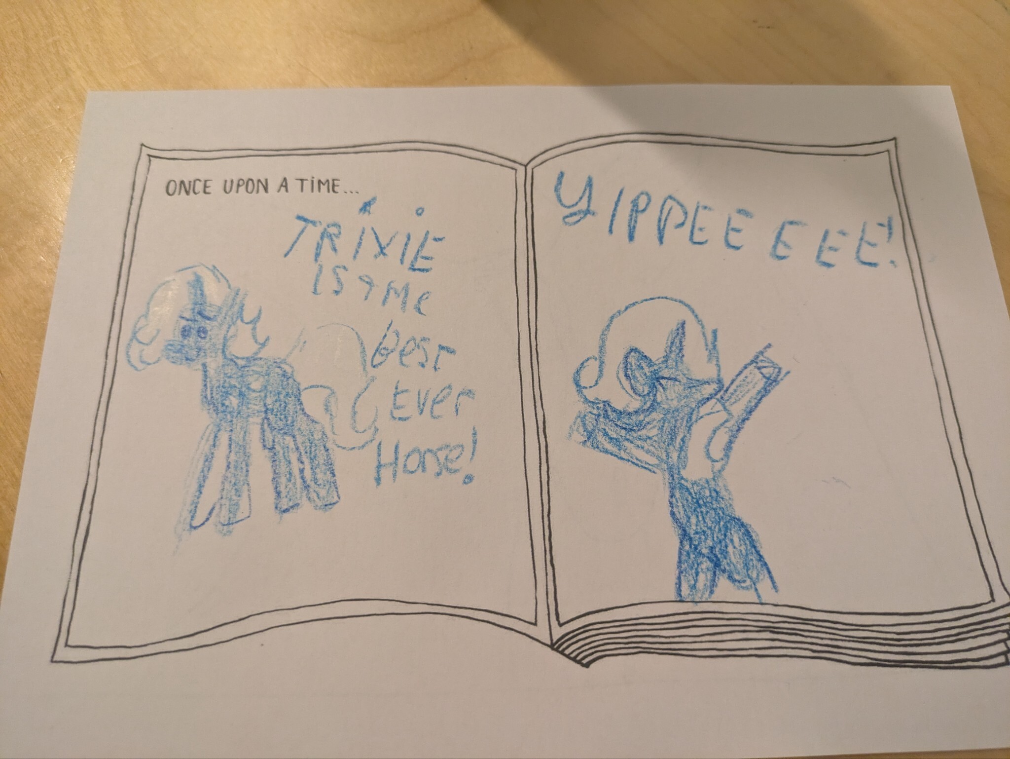 #3609927 - safe, artist:zoeyhorse, trixie, pony, unicorn, g4, bipedal ...