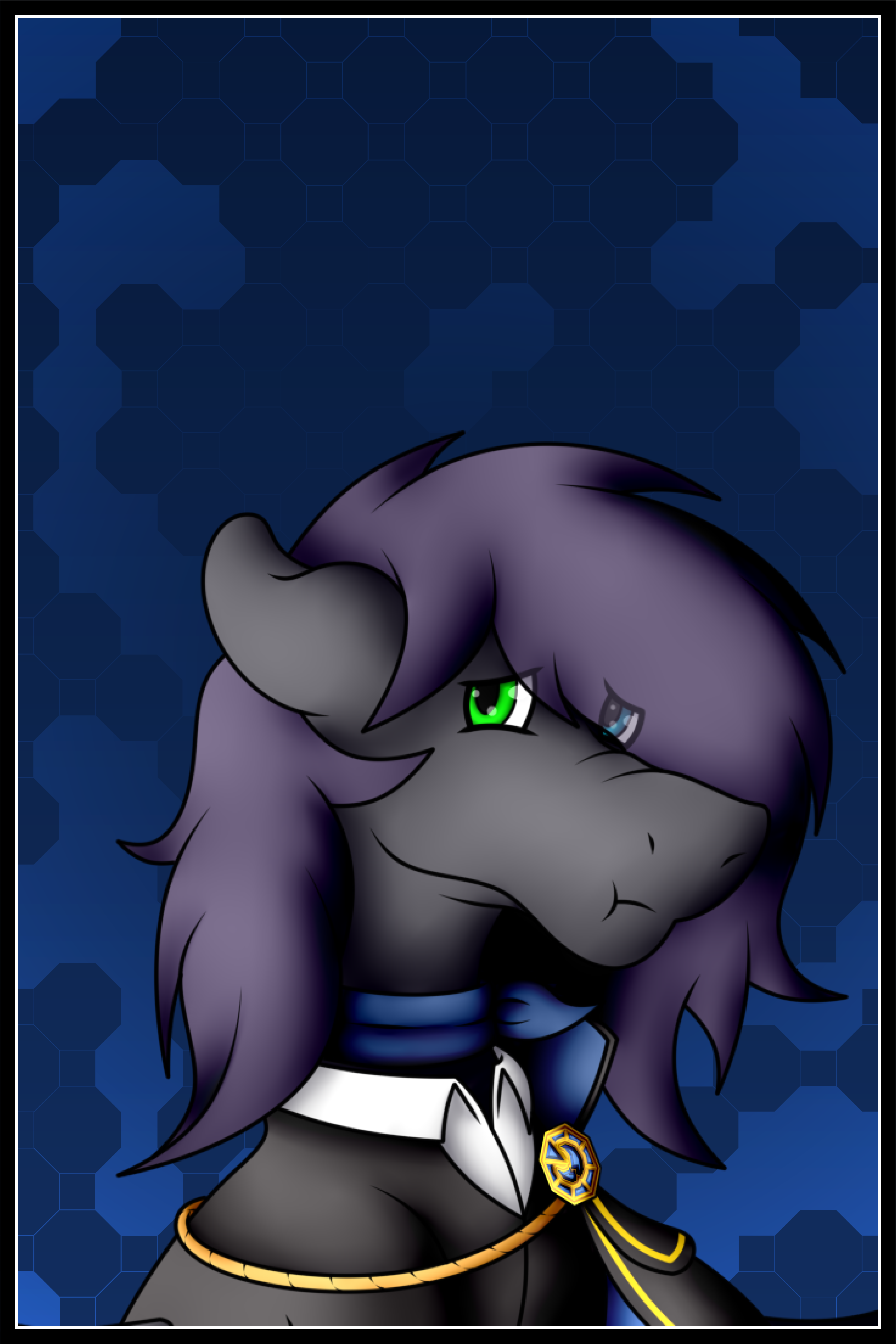 #3610072 - safe, artist:thebenalpha, oc, oc only, oc:raven moonstone, pegasus, bandana, cape ...