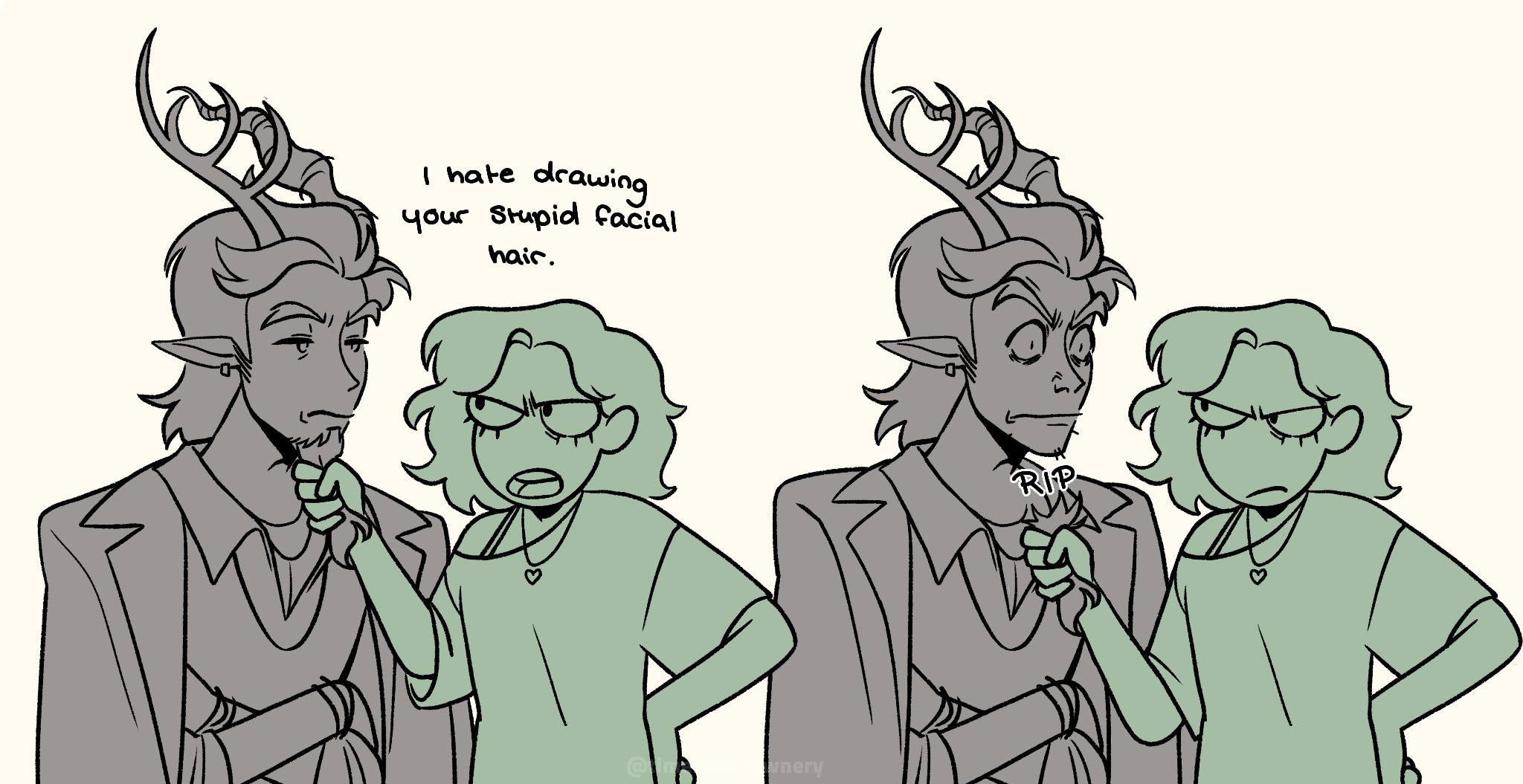 #3610713 - safe, artist:timelessclownry, discord, oc, human, g4, ear ...