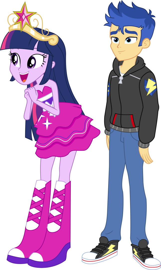 #3611136 - safe, artist:fireluigi29, flash sentry, twilight sparkle ...