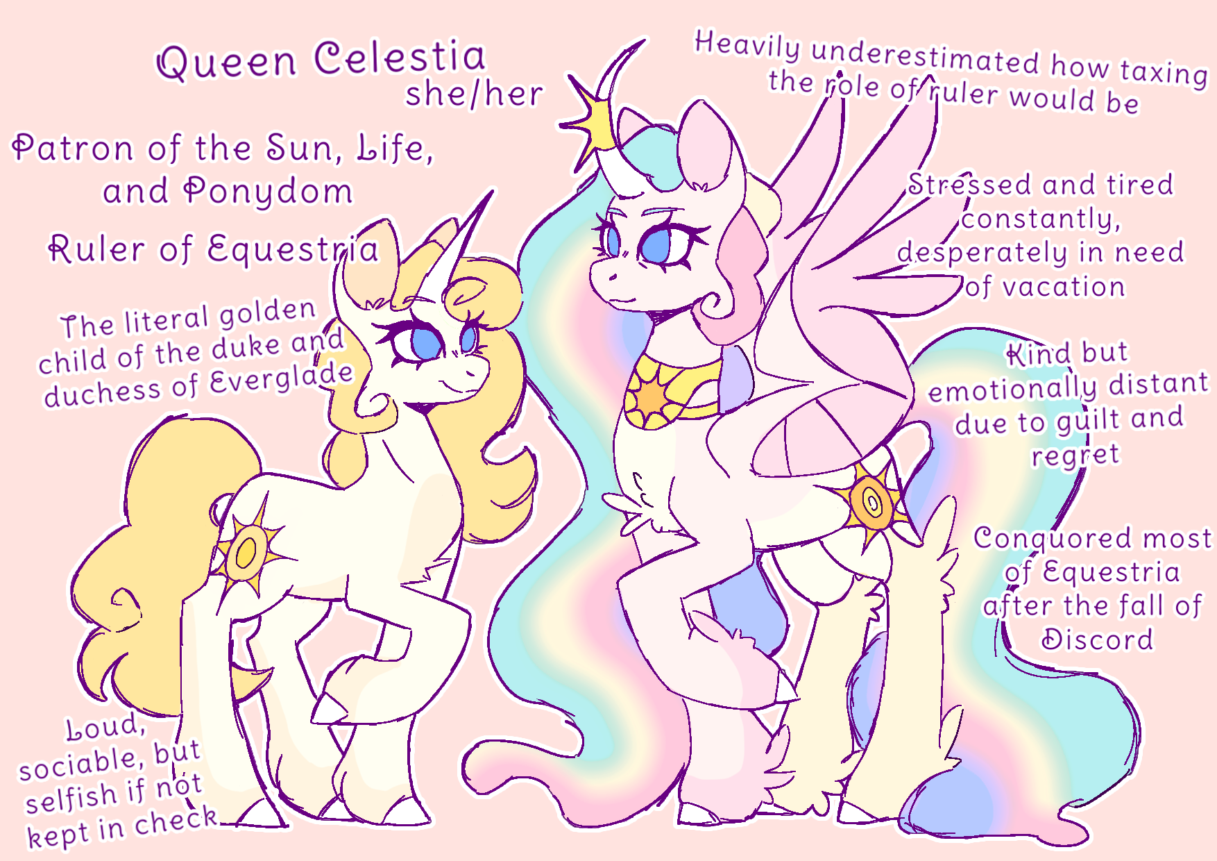 #3611381 - safe, artist:zer0wlet, princess celestia, alicorn, pony, unicorn, g4, accessory ...