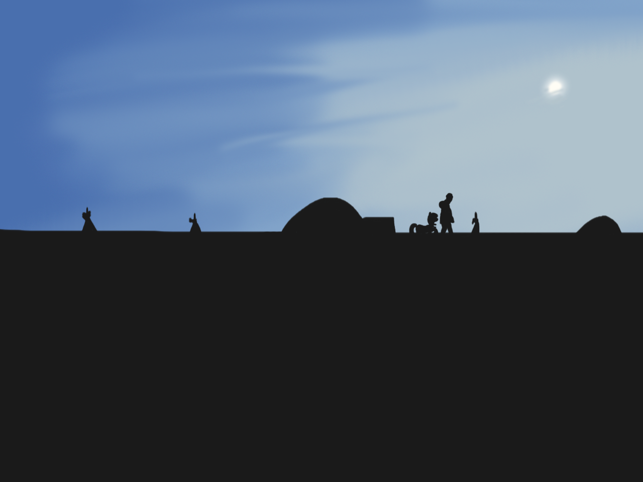 #3611399 - safe, artist:1611volk, oc, oc:anon, oc:nastoyashchaya tropinka, yakutian horse, g4 ...