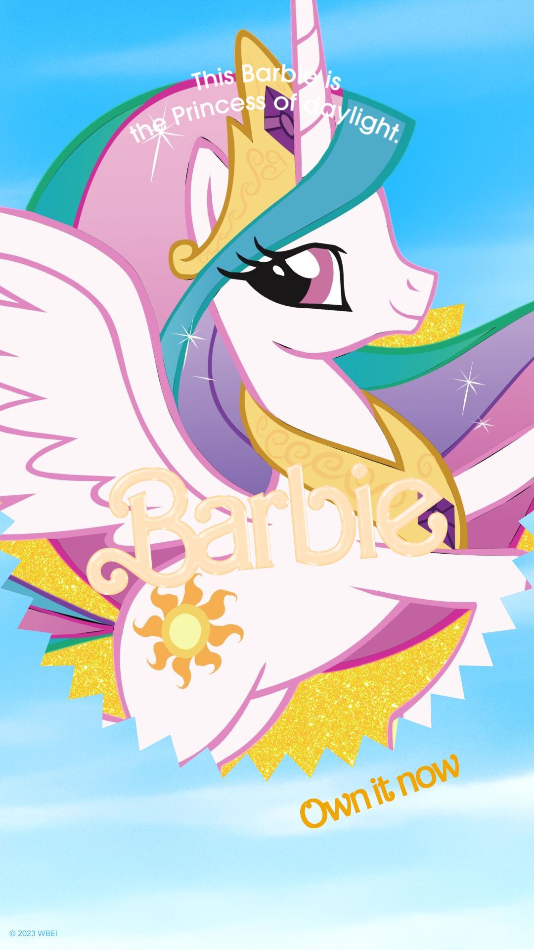 #3611577 - safe, artist:leahrow, princess celestia, alicorn, pony, g4, barbie, barbie (film ...