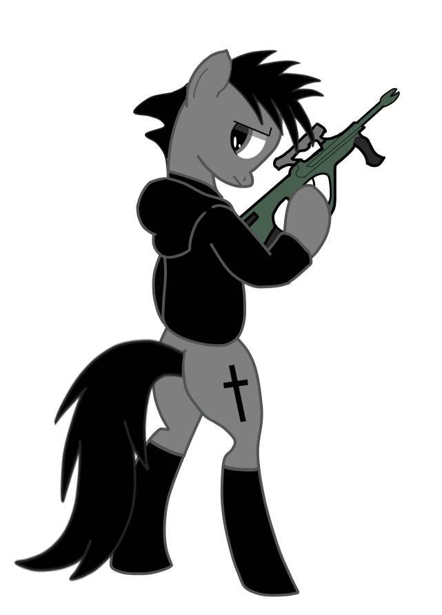 #3613706 - safe, artist:ruchiyoto, oc, oc only, oc:black cross, pony ...