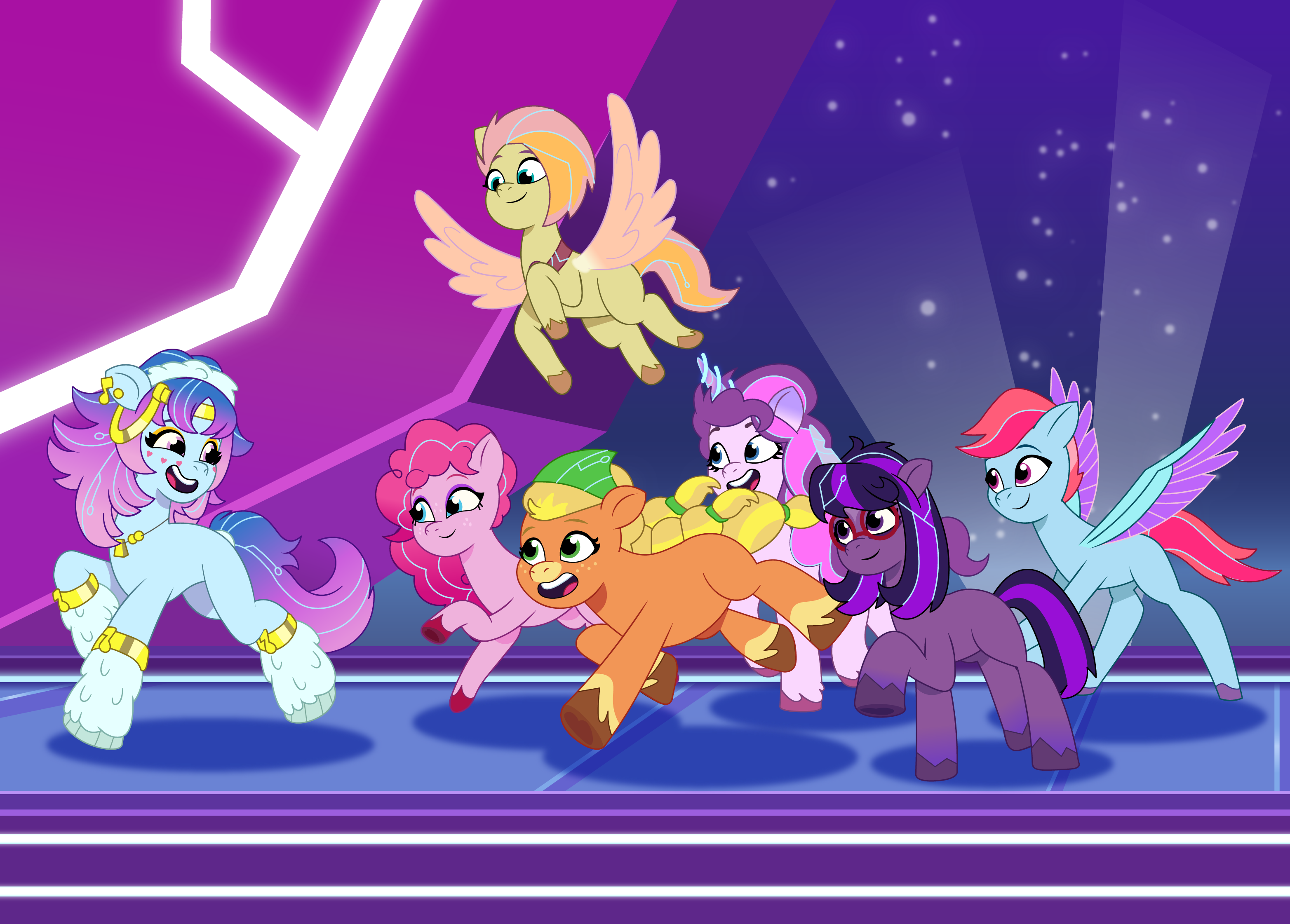 #3598611 - safe, artist:prixy05, odessa evensong, oc, oc:flicker (g5), oc:flicker trailshining ...