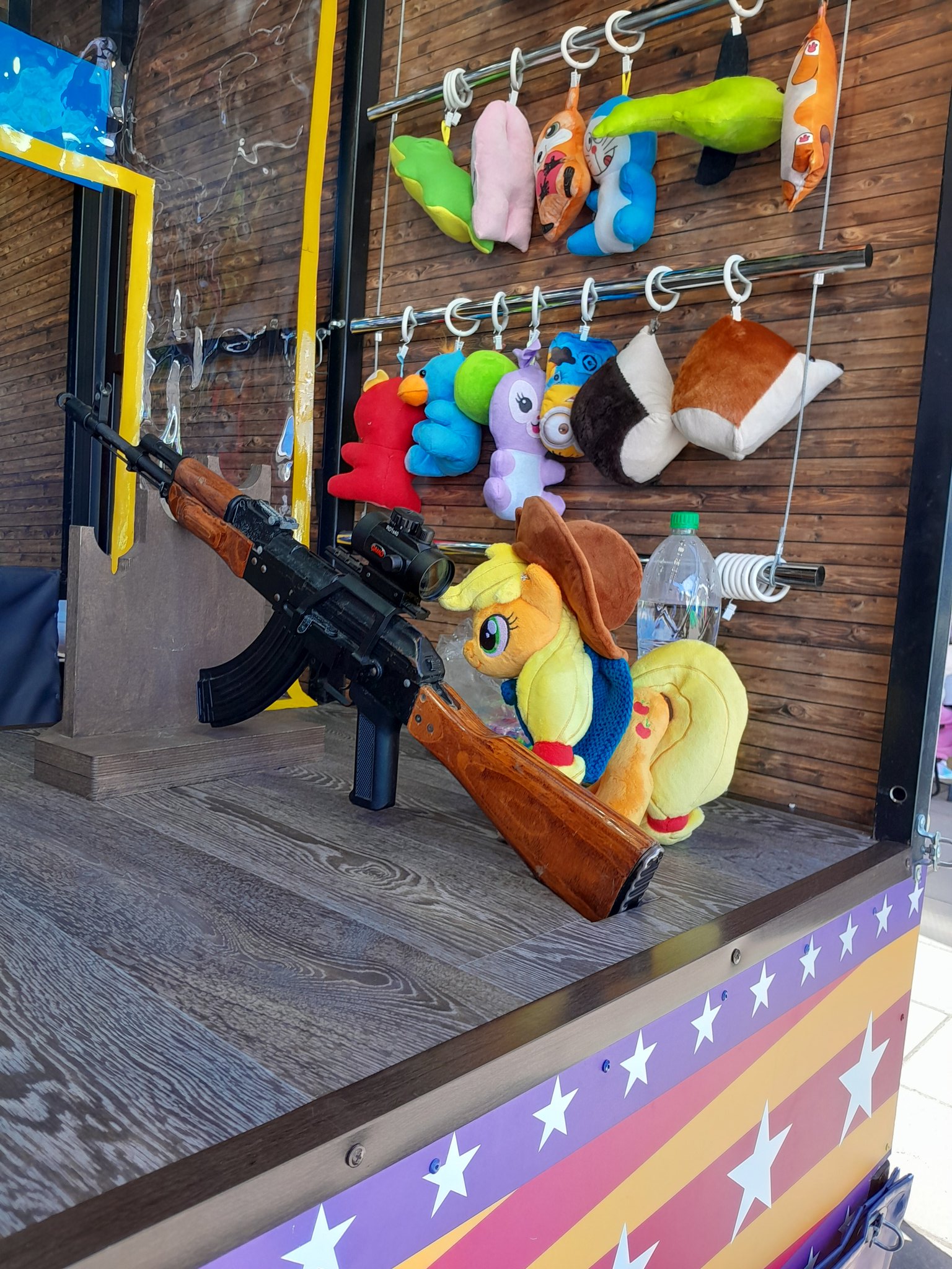 #3599445 - artist needed, safe, applejack, g4, ak-47, assault rifle ...