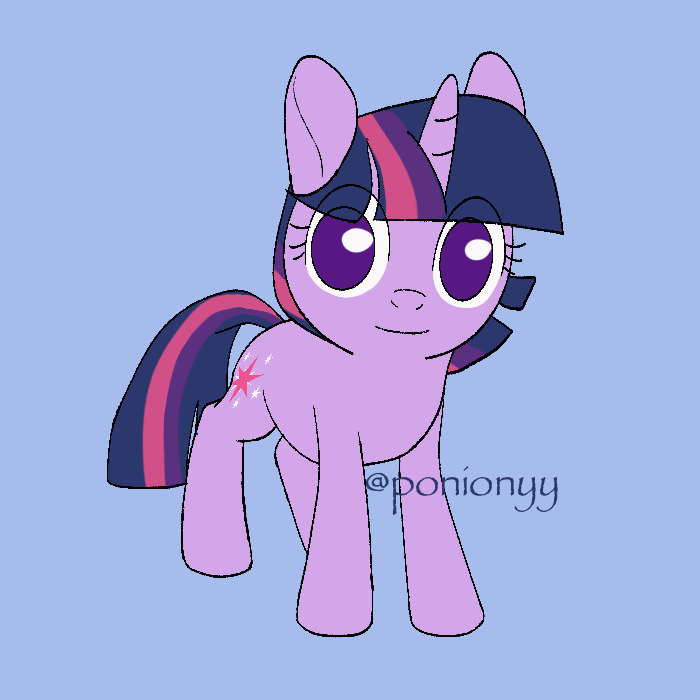 #3599513 - safe, artist:sion, twilight sparkle, alicorn, pony, unicorn, g4, animated, bean pony ...