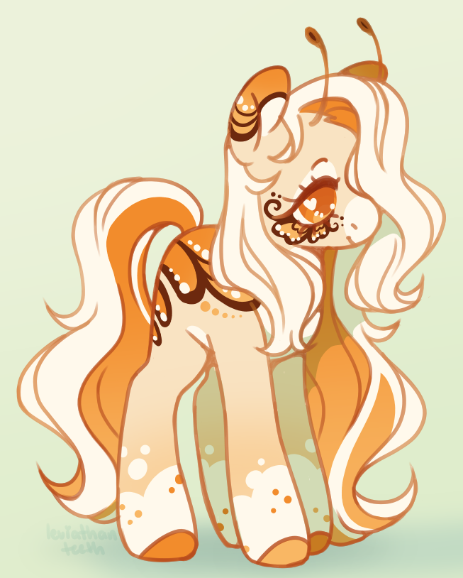 #3599581 - safe, artist:itsyuckie, oc, oc only, earth pony, pony, antennae, female, gradient ...