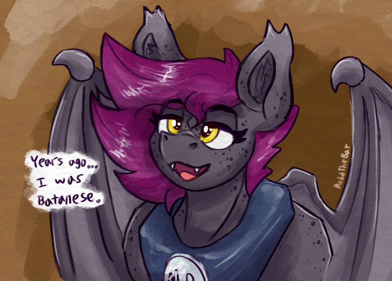 #3600219 - safe, artist:reddthebat, oc, oc:selena (reddthebat), bat pony, pony, abstract ...