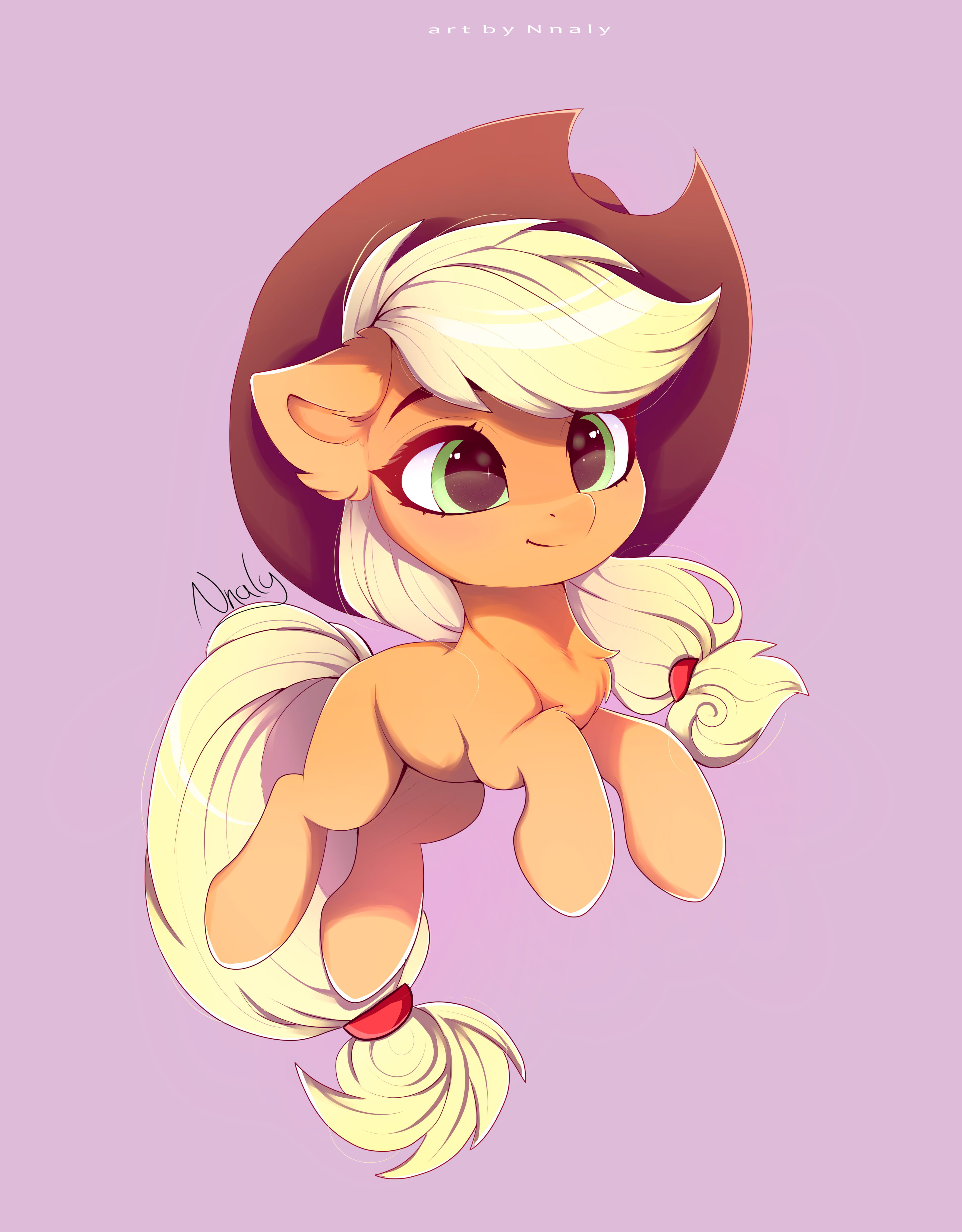 #3600387 - safe, artist:nnaly, applejack, earth pony, pony, g4 ...